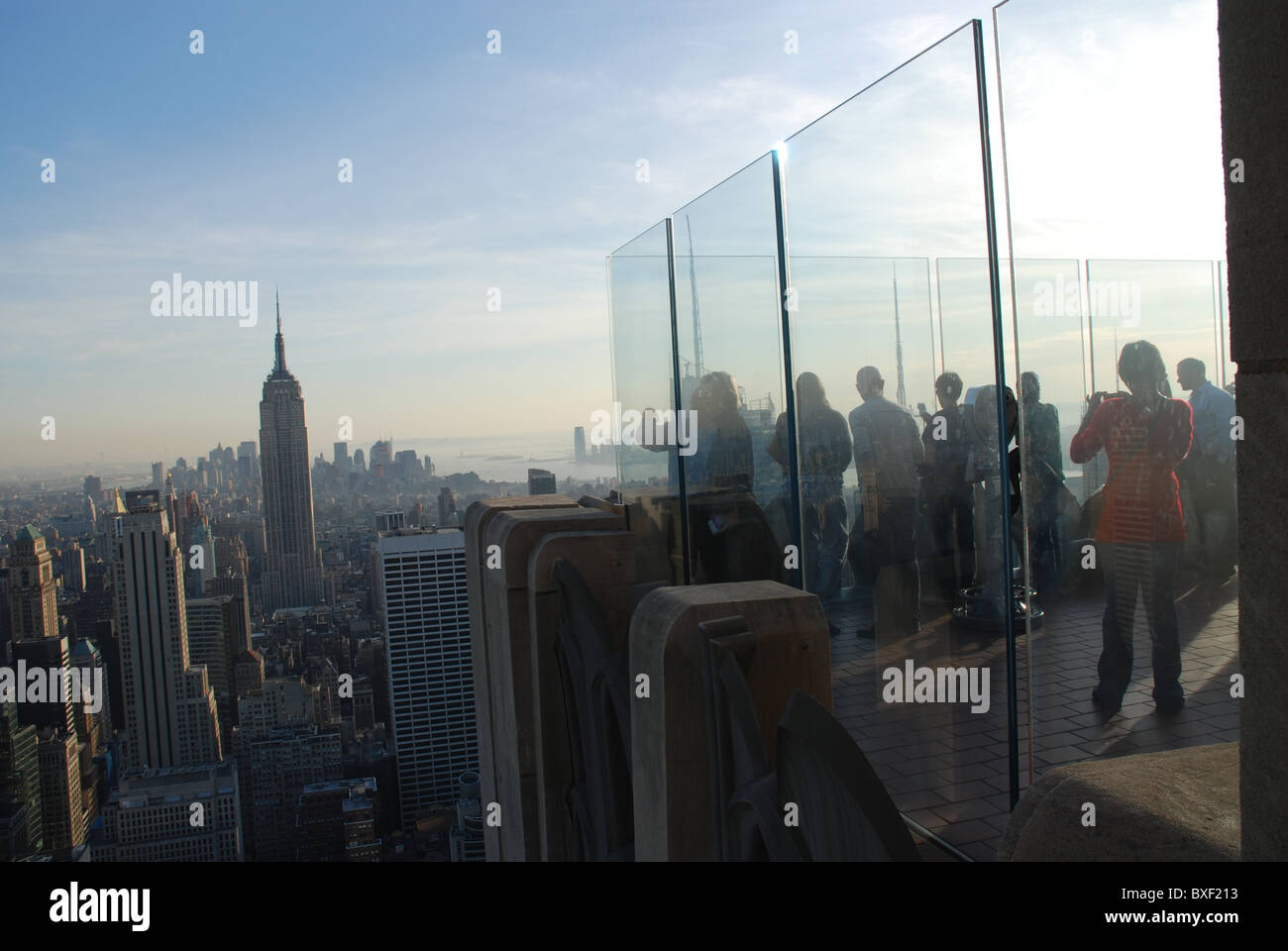 Sunset over Manhattan Stock Photo - Alamy