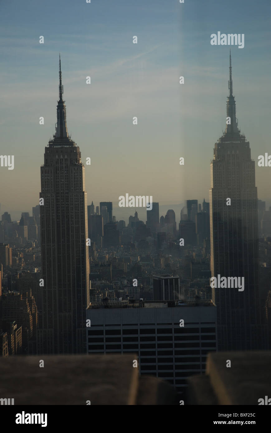 Sunset over Manhattan Stock Photo - Alamy