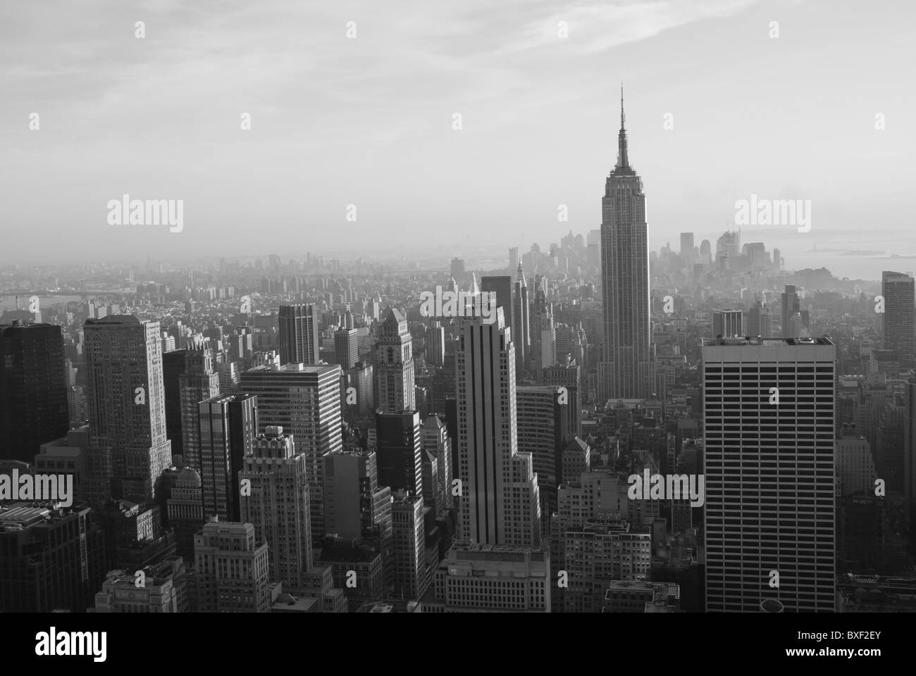 Sunset over Manhattan Stock Photo - Alamy