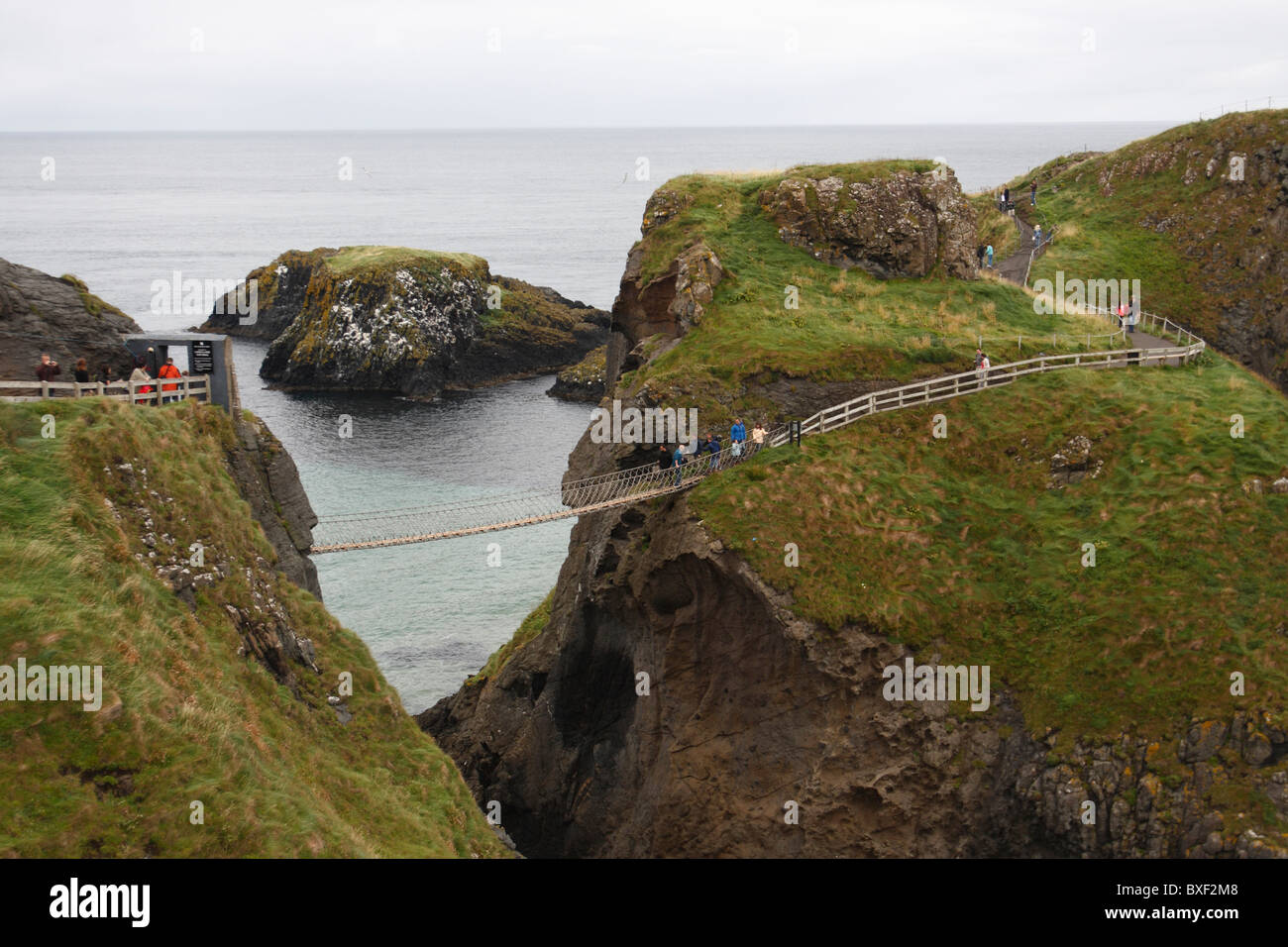 Carrick-a-Rede Rope Bridge, in northern Ireland Stock Photo - Alamy