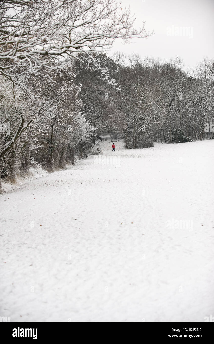 Person in red jacket hi-res stock photography and images - Alamy