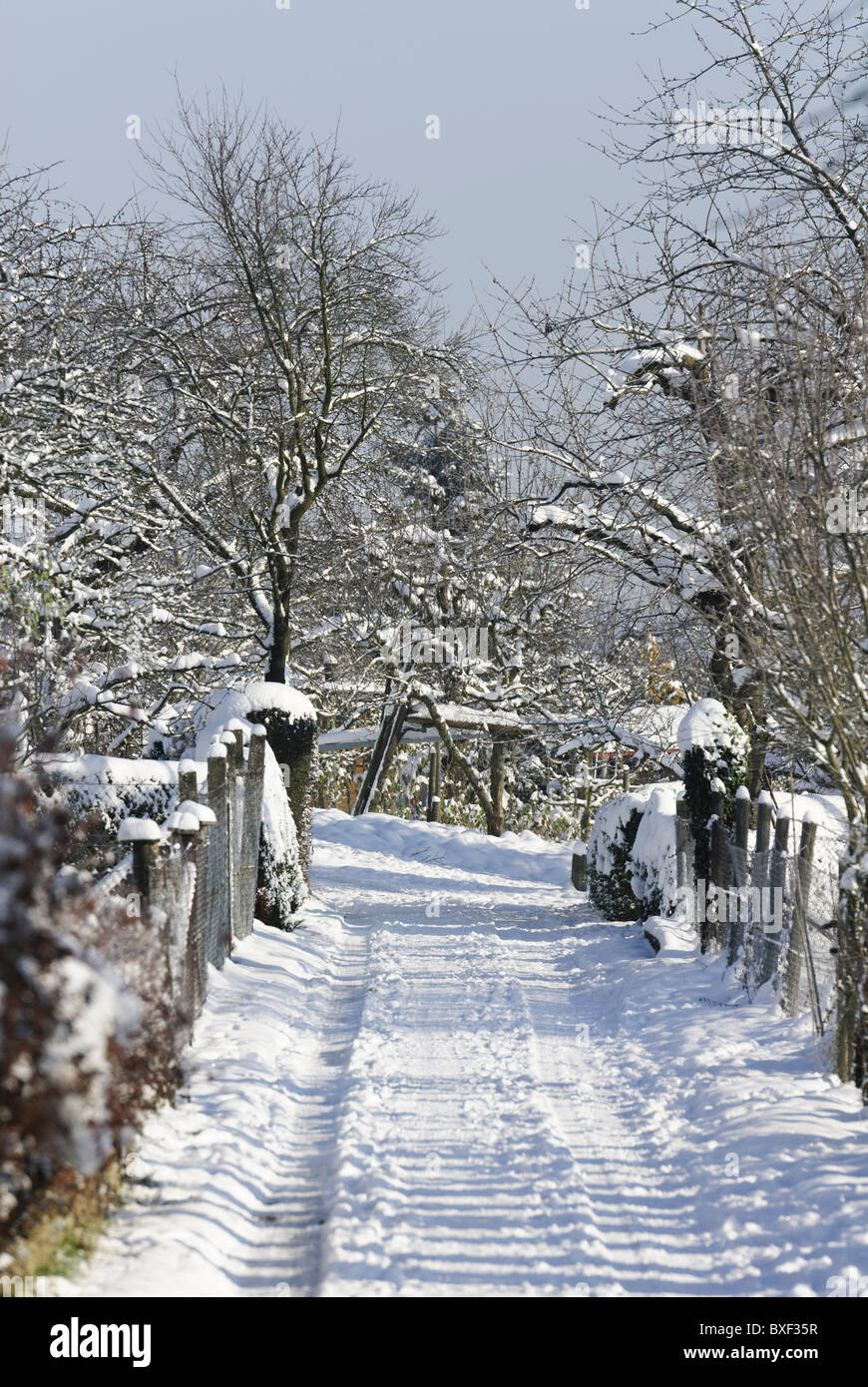 Snow country lane hi-res stock photography and images - Alamy