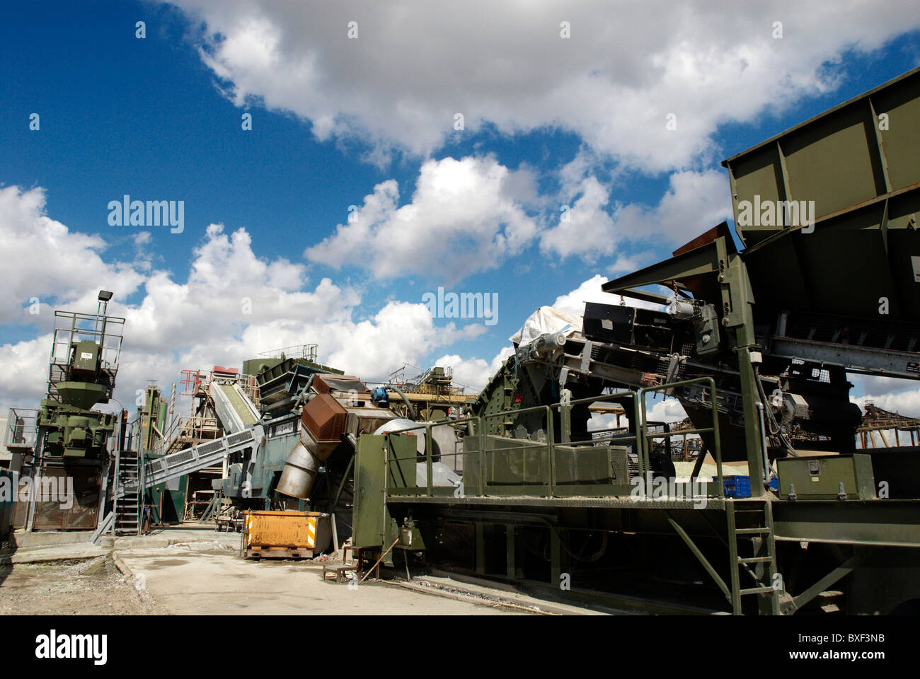 Glass recycling machine at Day Aggregates a construction materials and ...
