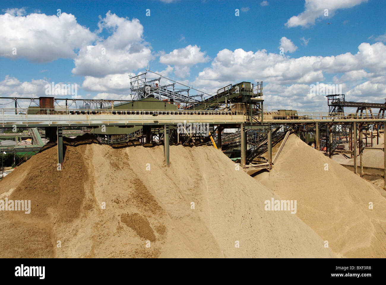Piles of aggregate recycled for the construction industry Greenwich ...