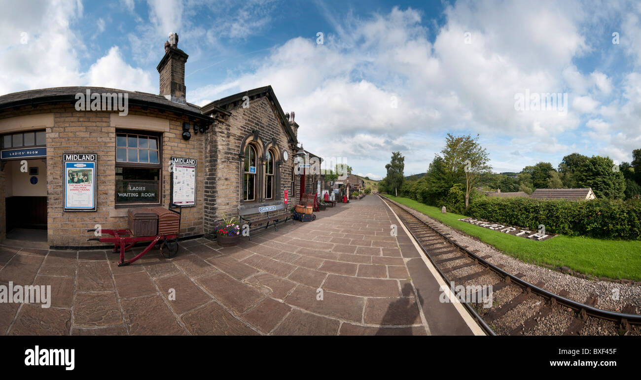 Oakworth Station, near Haworth; part of the Keighley and Worth Valley ...