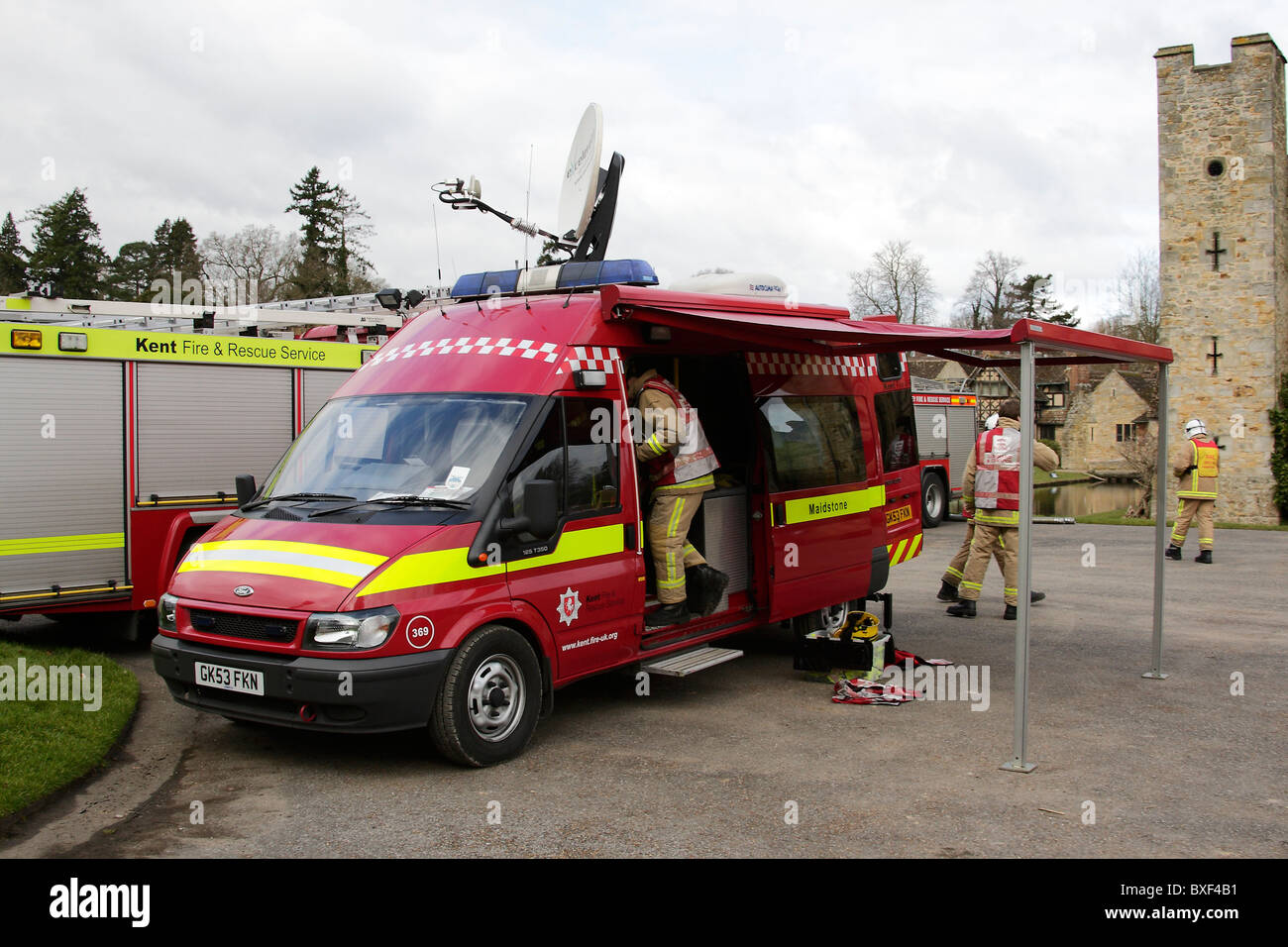 Kent Fire and Rescue Service command vehicle Stock Photo - Alamy