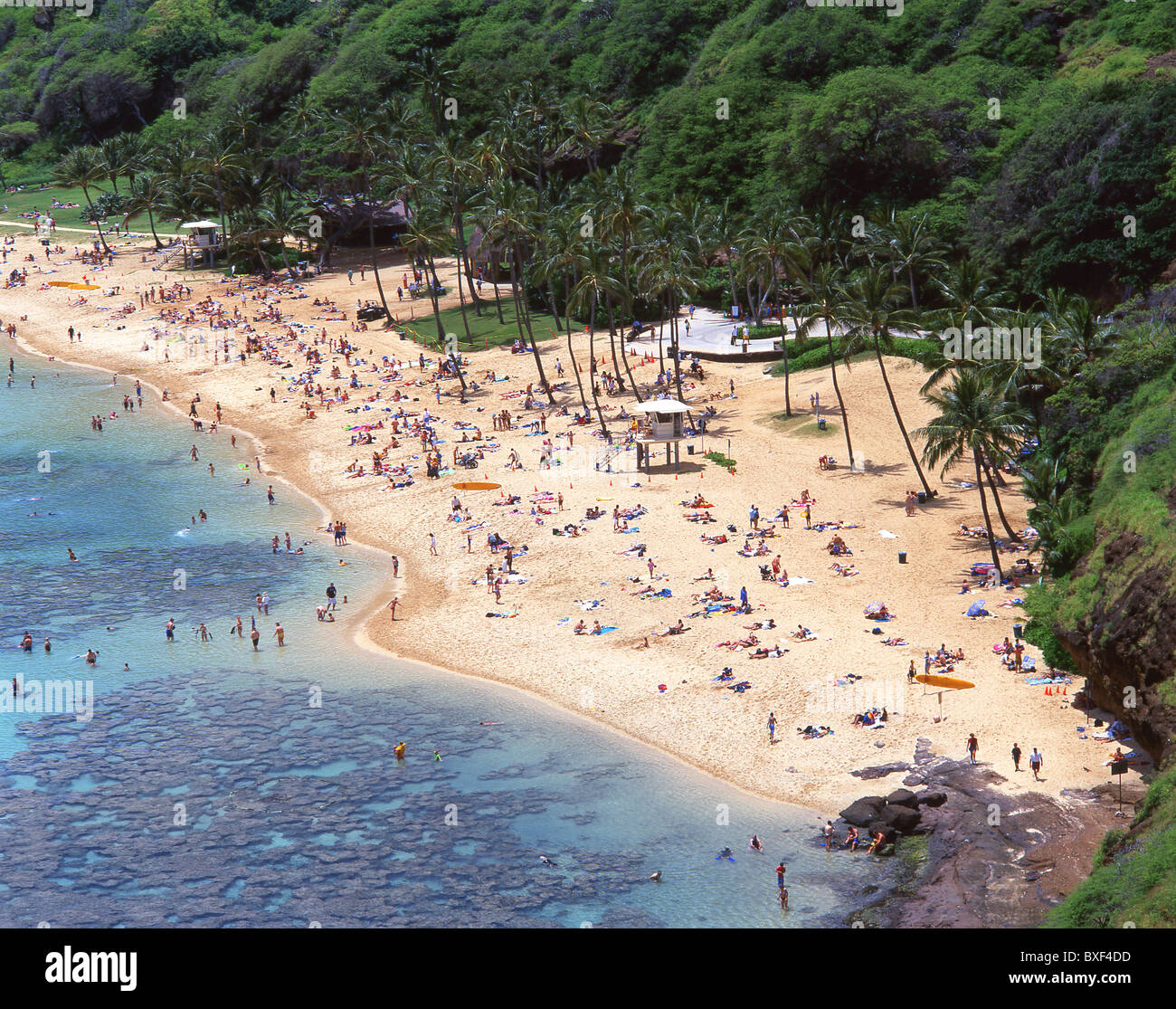 Hanauma Bay Nature Preserve, Honolulu, Oahu, Hawaii, United States of ...