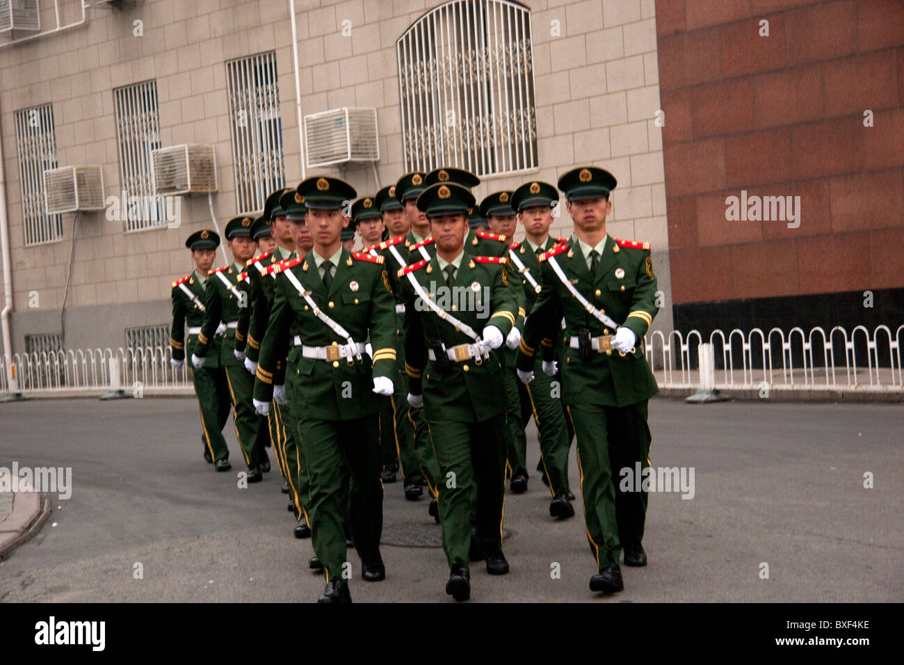 Soldiers marching in Tiananmen Square, Beijing, China Stock Photo - Alamy