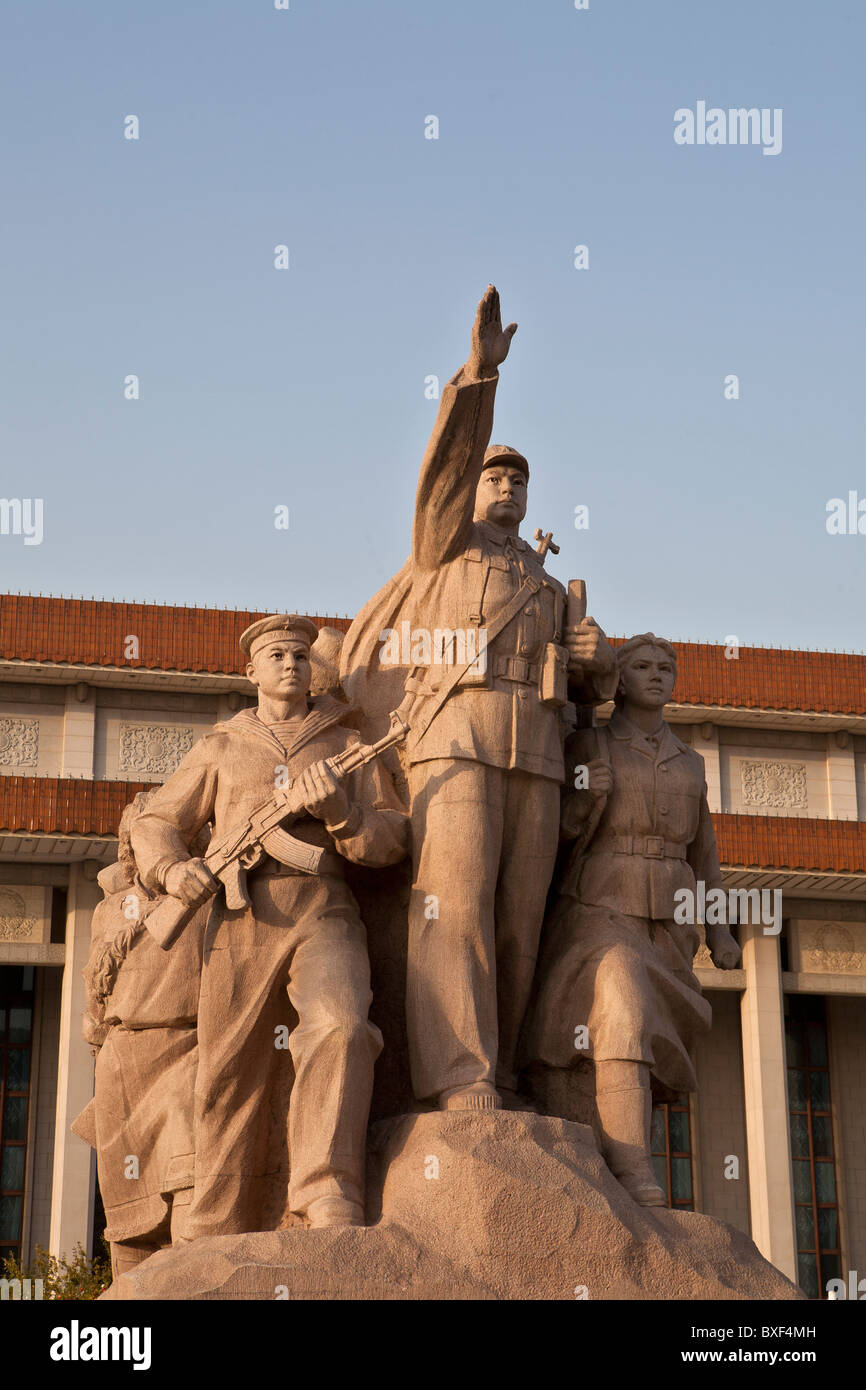 Monument at the Tiananmen Square, Beijing, China Stock Photo - Alamy