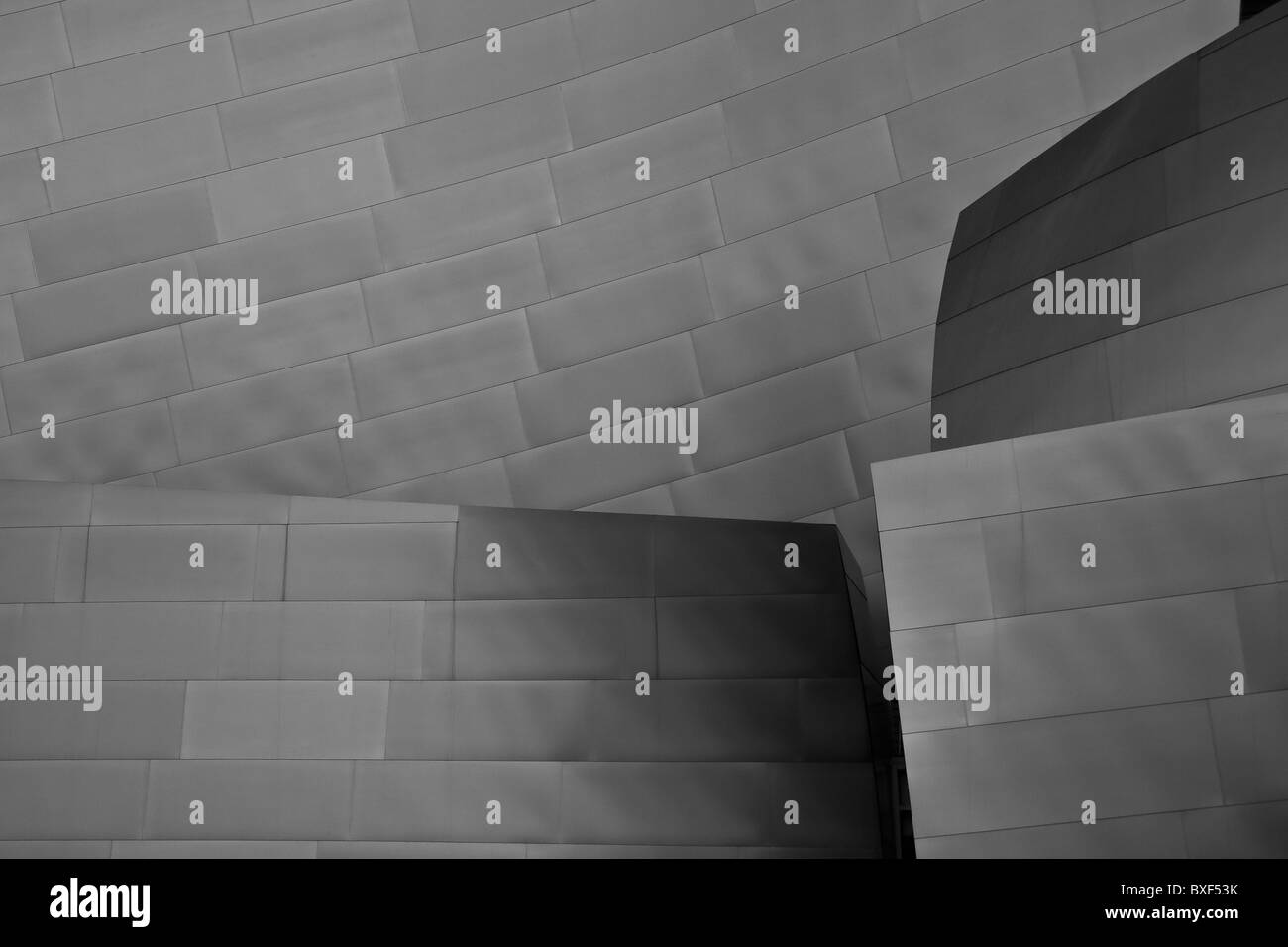 Abstract horizontal color photo of Disney Hall Stock Photo - Alamy