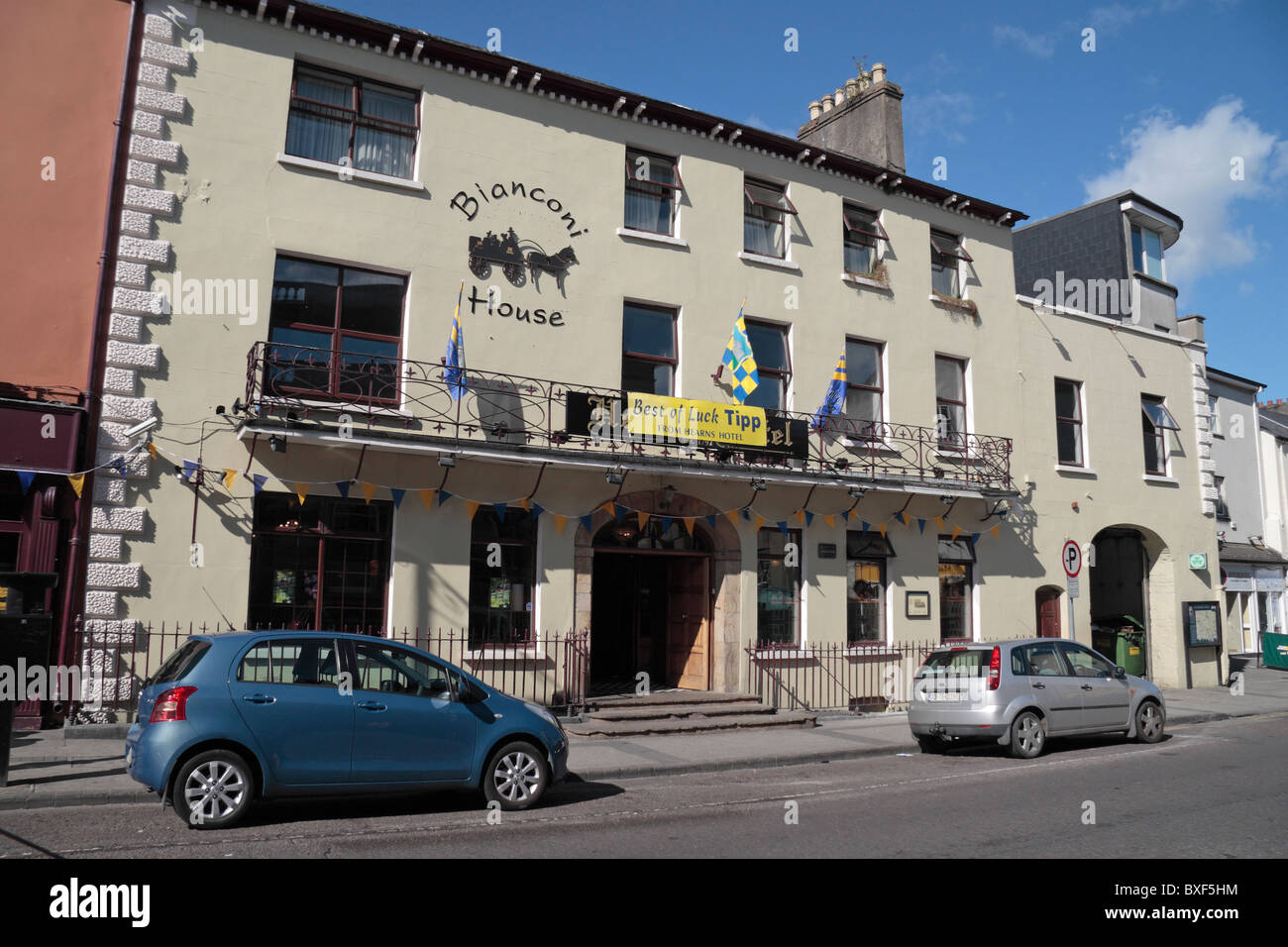 The front facade of Bianconi House, Hearn's Hotel, in Clonmel, County ...