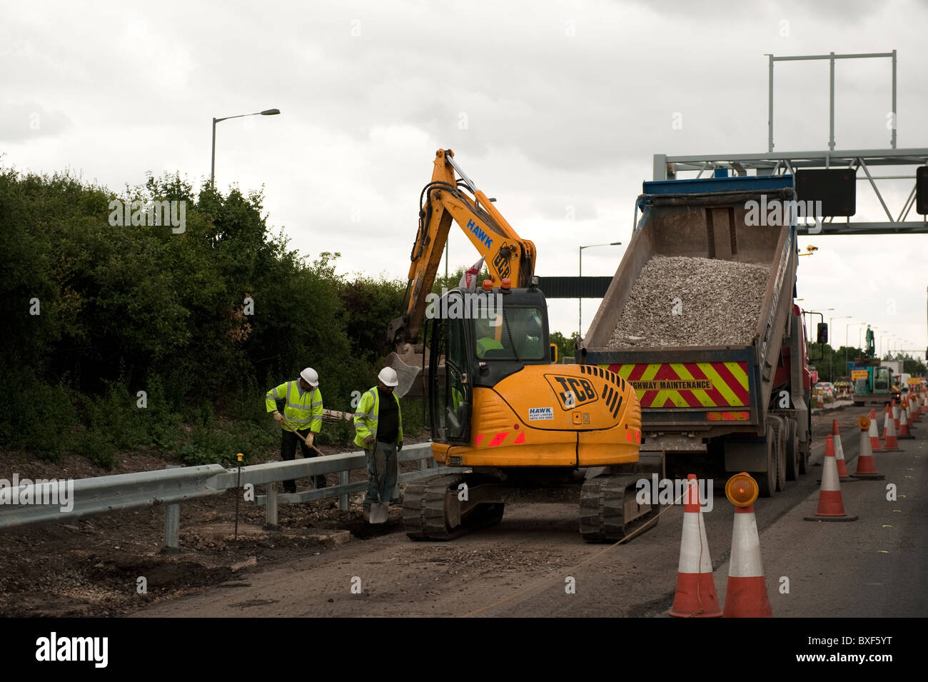 Motorway roadworks hi-res stock photography and images - Alamy