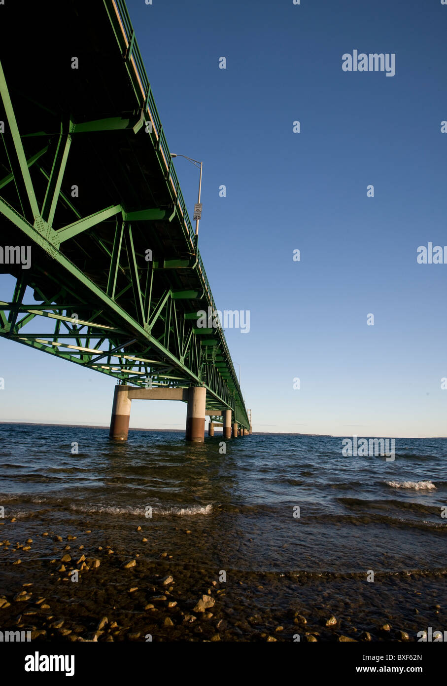 Mackinaw City Bridge Michigan Autumn Fall St Ignace Stock Photo - Alamy