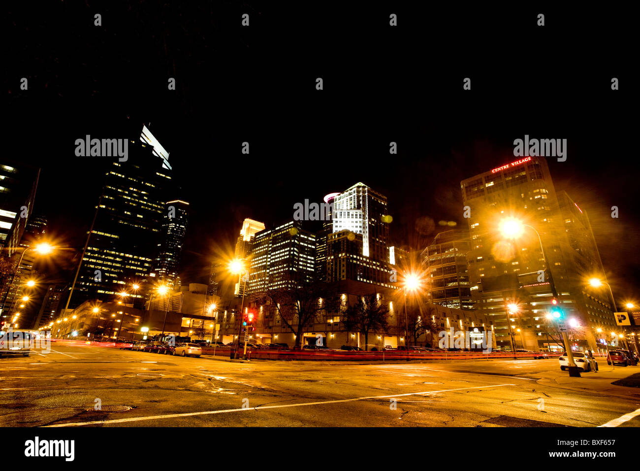 Minneapolis City Photo downtown skyline Minnesota Midwest night ...