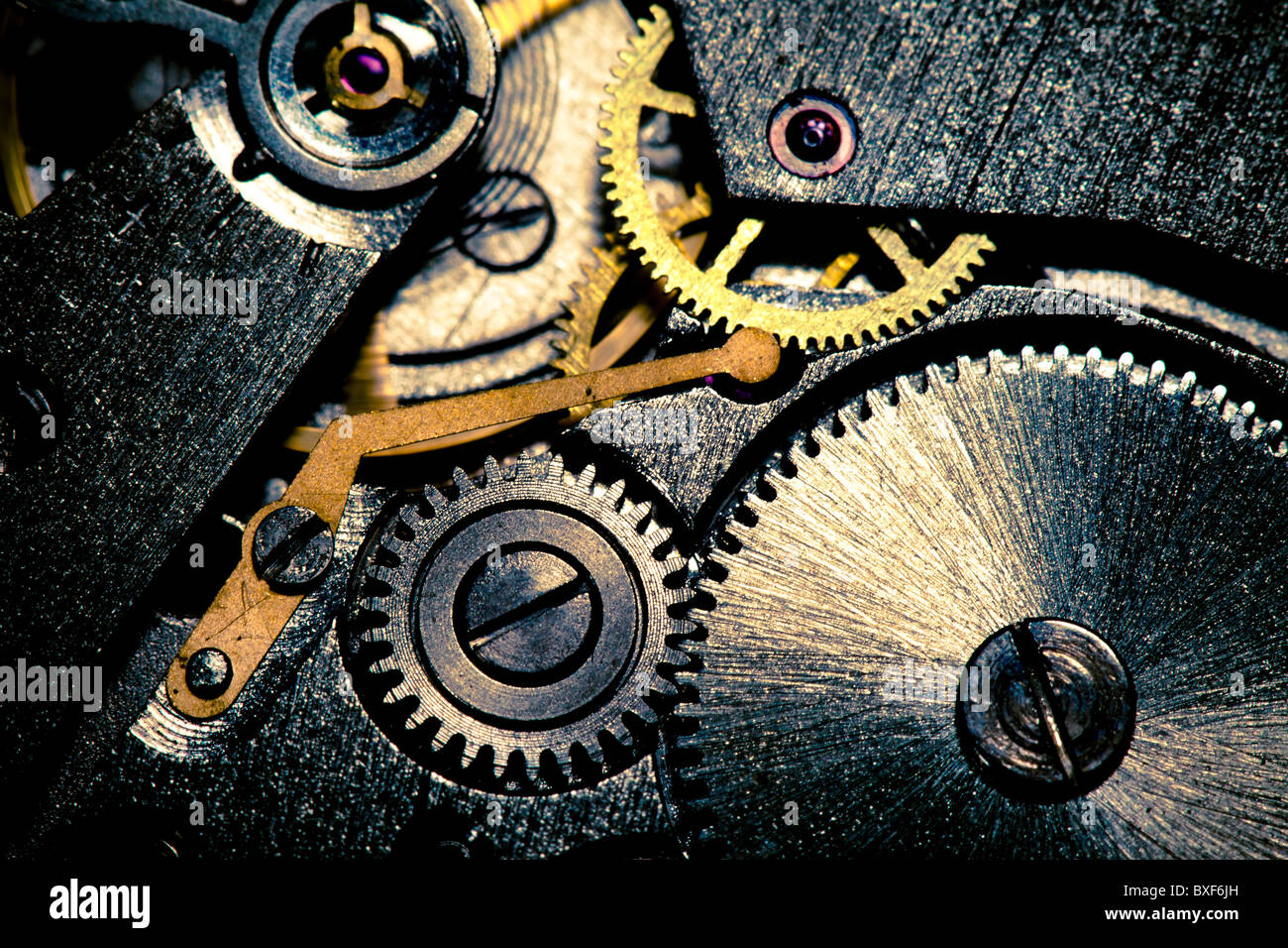 Mechanism of the clock hi-res stock photography and images - Alamy