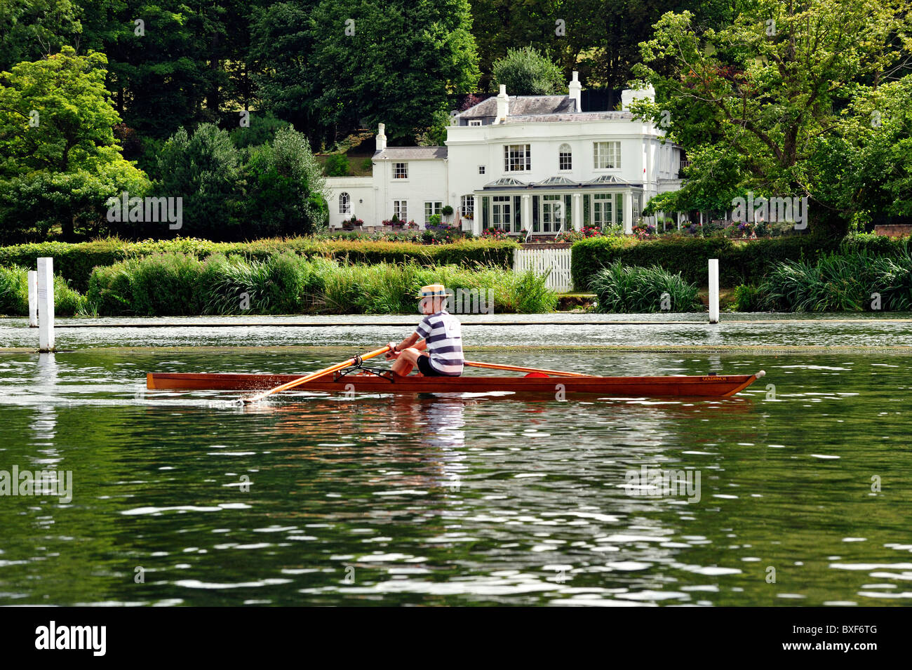 Traditional River Thames Wooden Rowing Boat High Resolution Stock ...