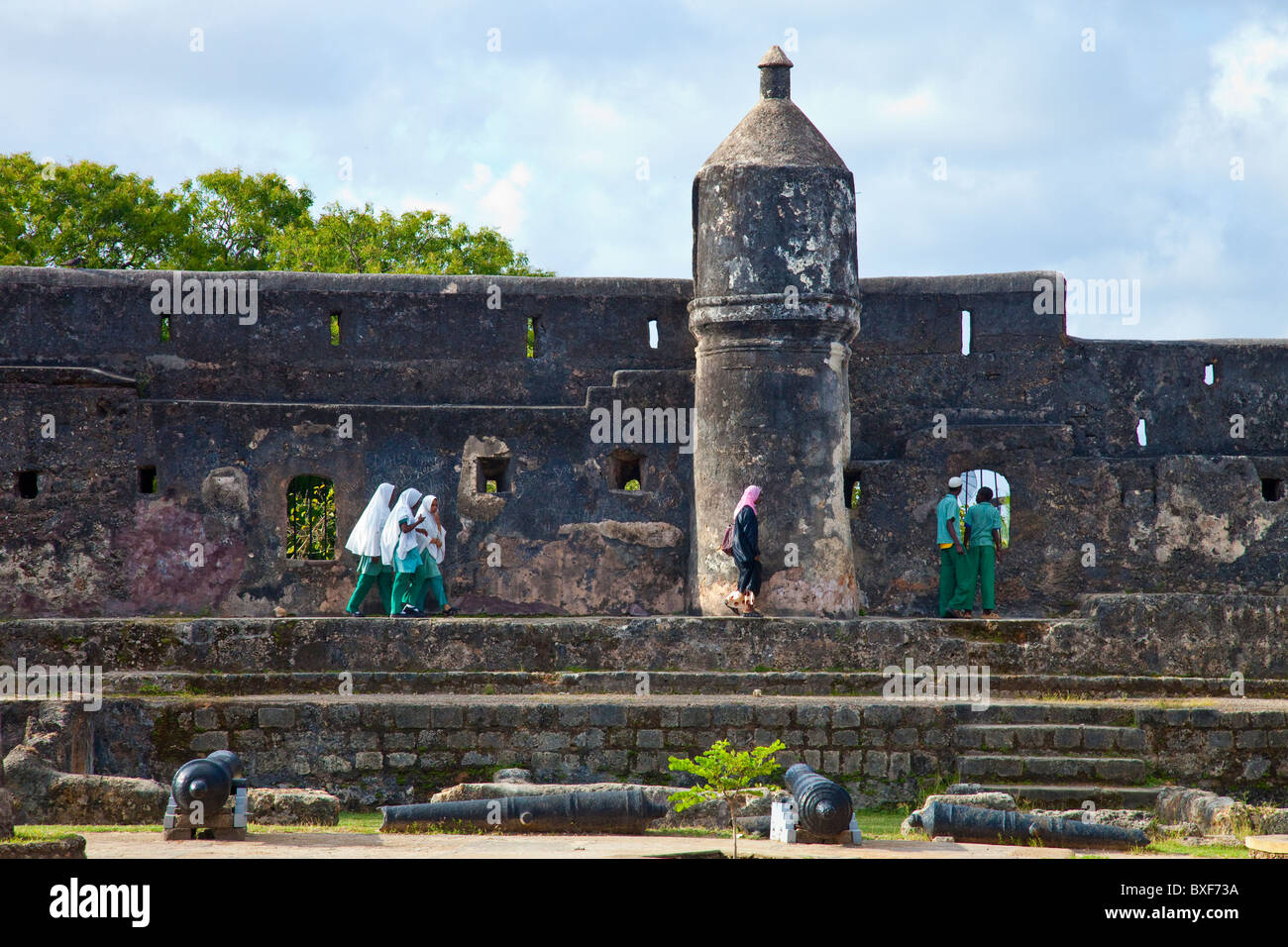 Muslim students, Fort Jesus, Mombasa, Kenya Stock Photo - Alamy