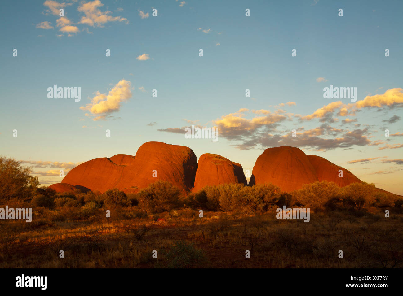 Sunset at Kata Tjuta (The Olgas), Uluru - Kata Tjuta National Park ...