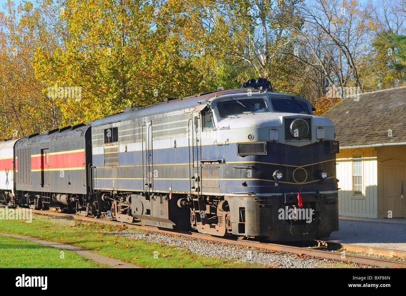 Passenger train passing a locomotive hi-res stock photography and ...