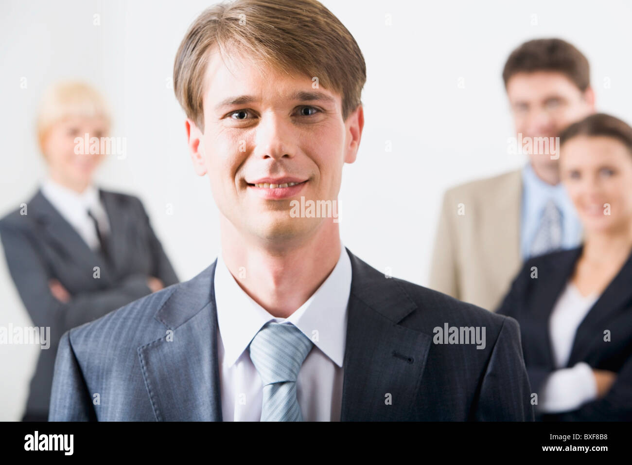 Face of handsome business man with smile Stock Photo - Alamy