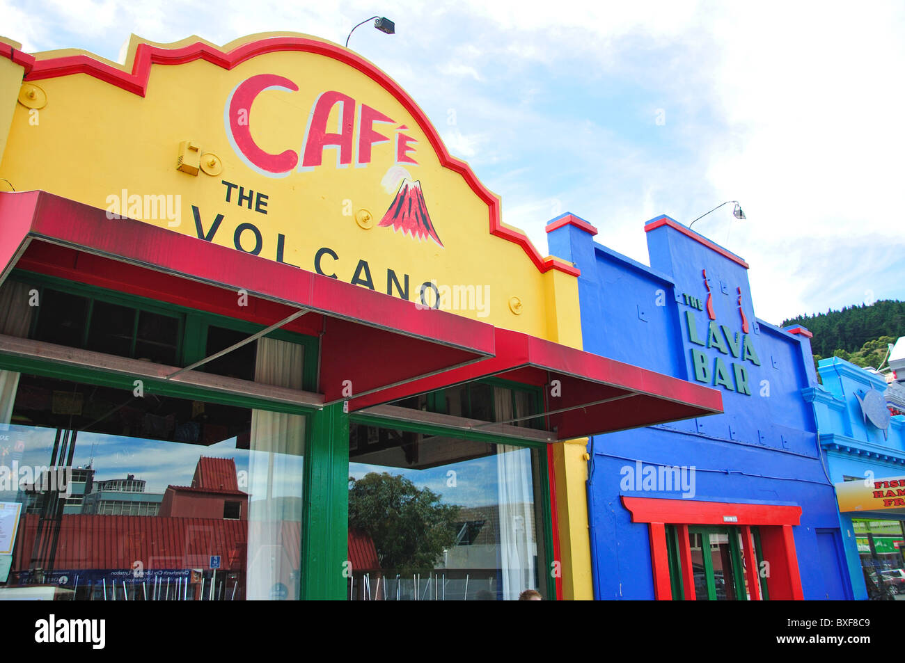 Cafe Volcano, London Street, Lyttelton, Lyttelton Harbour, Banks ...