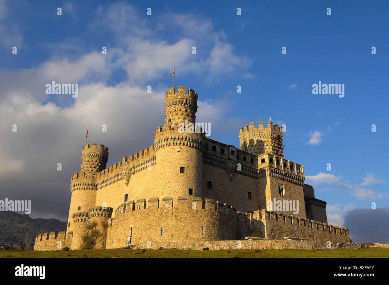 Castle of Manzanares el Real. Madrid. Spain Stock Photo - Alamy