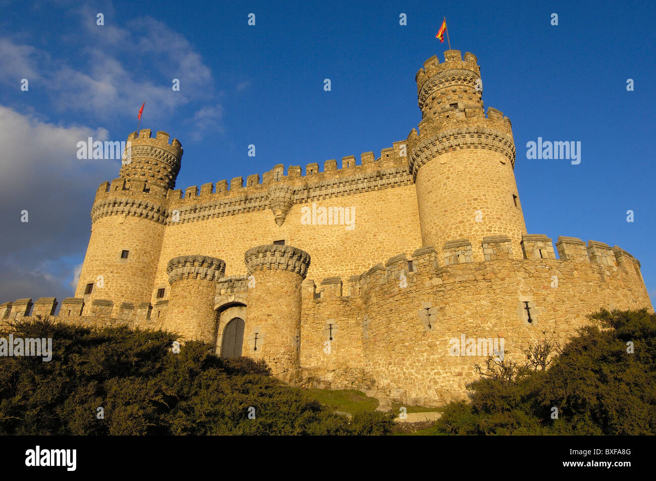 Castle of Manzanares el Real. Madrid. Spain Stock Photo - Alamy