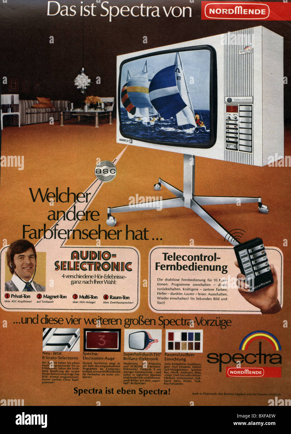 Colour television 1970s hi-res stock photography and images - Alamy