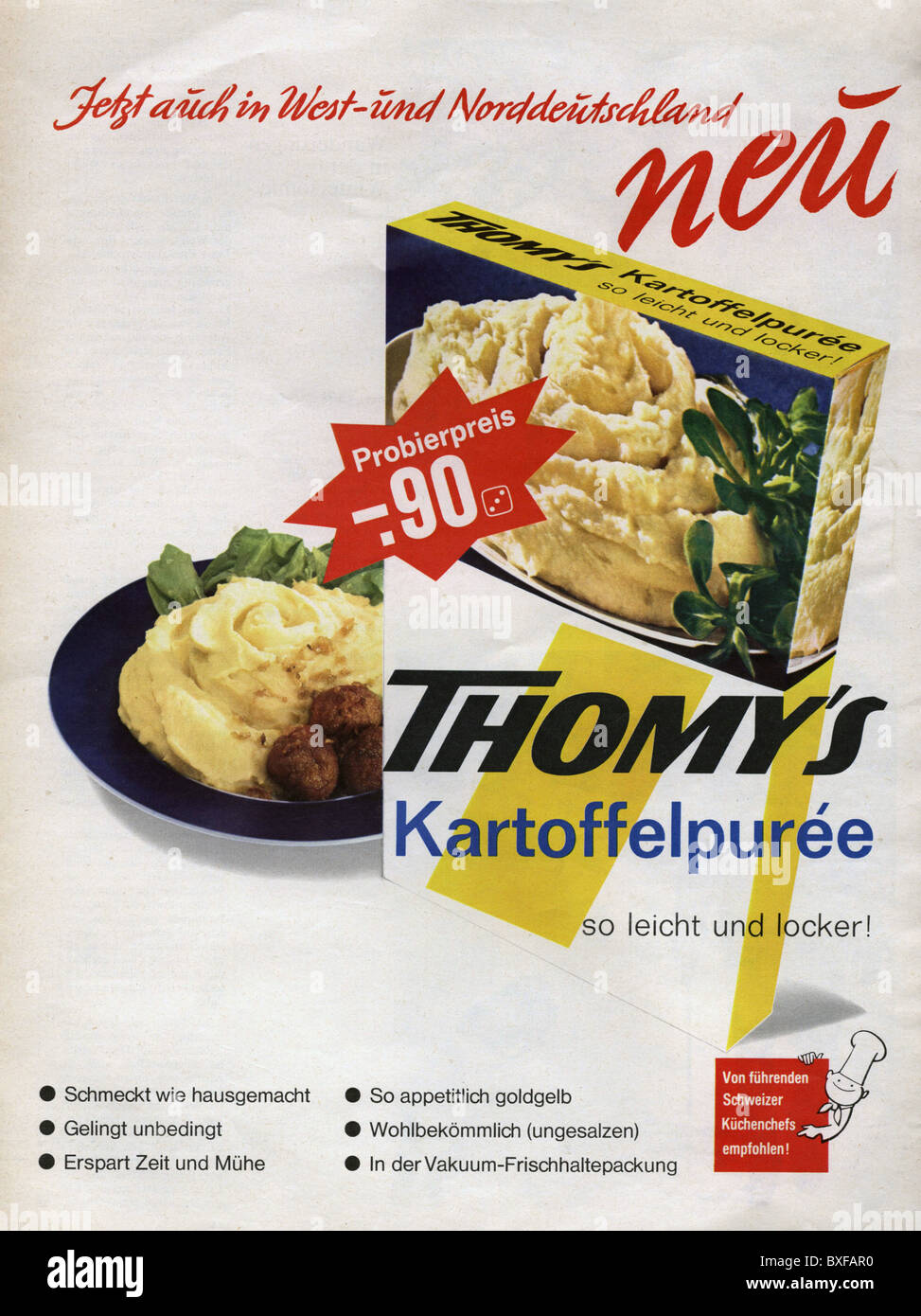 Food advertisement 1960s hi-res stock photography and images - Alamy