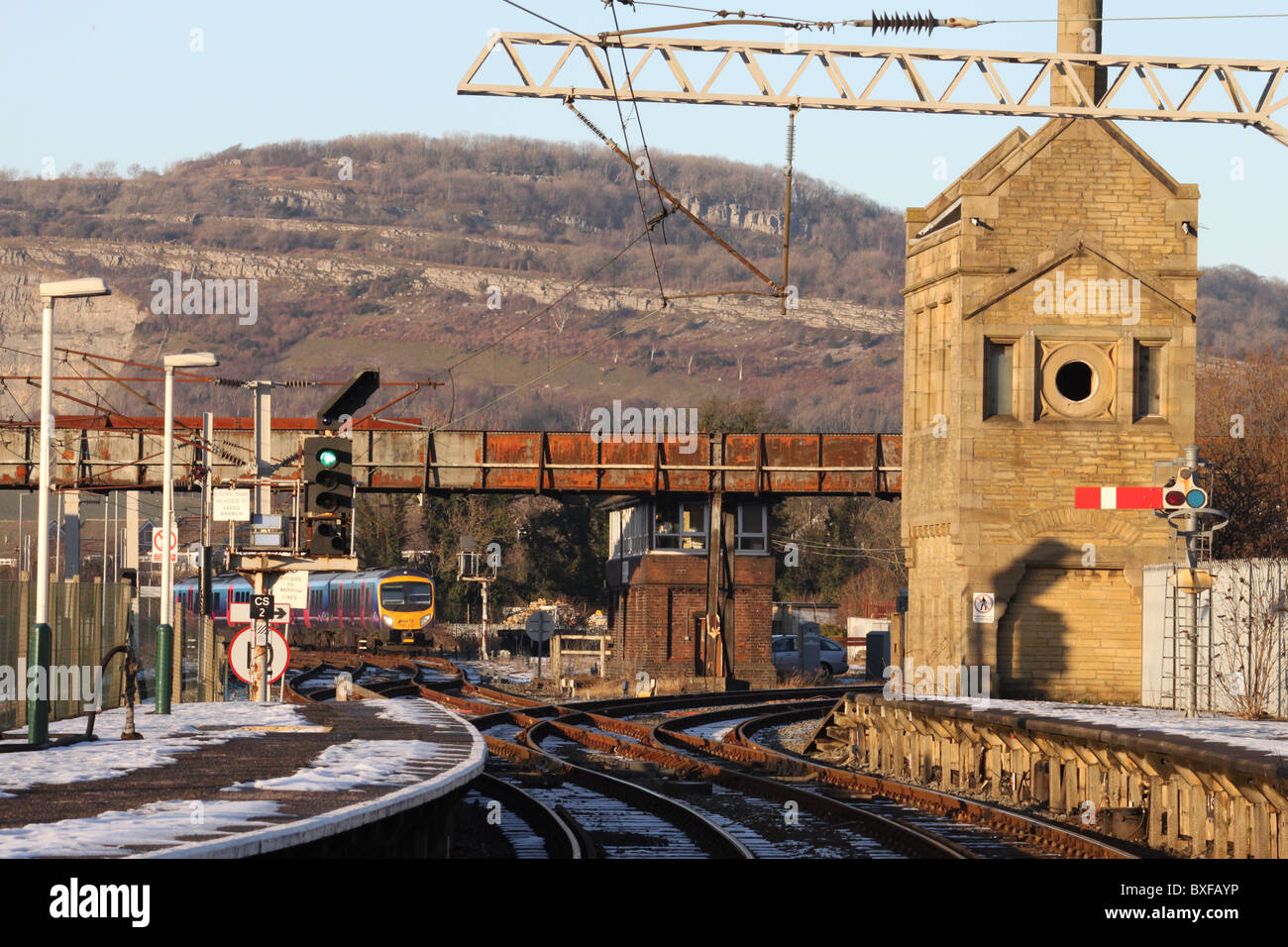 Signalbox with signals hi-res stock photography and images - Alamy