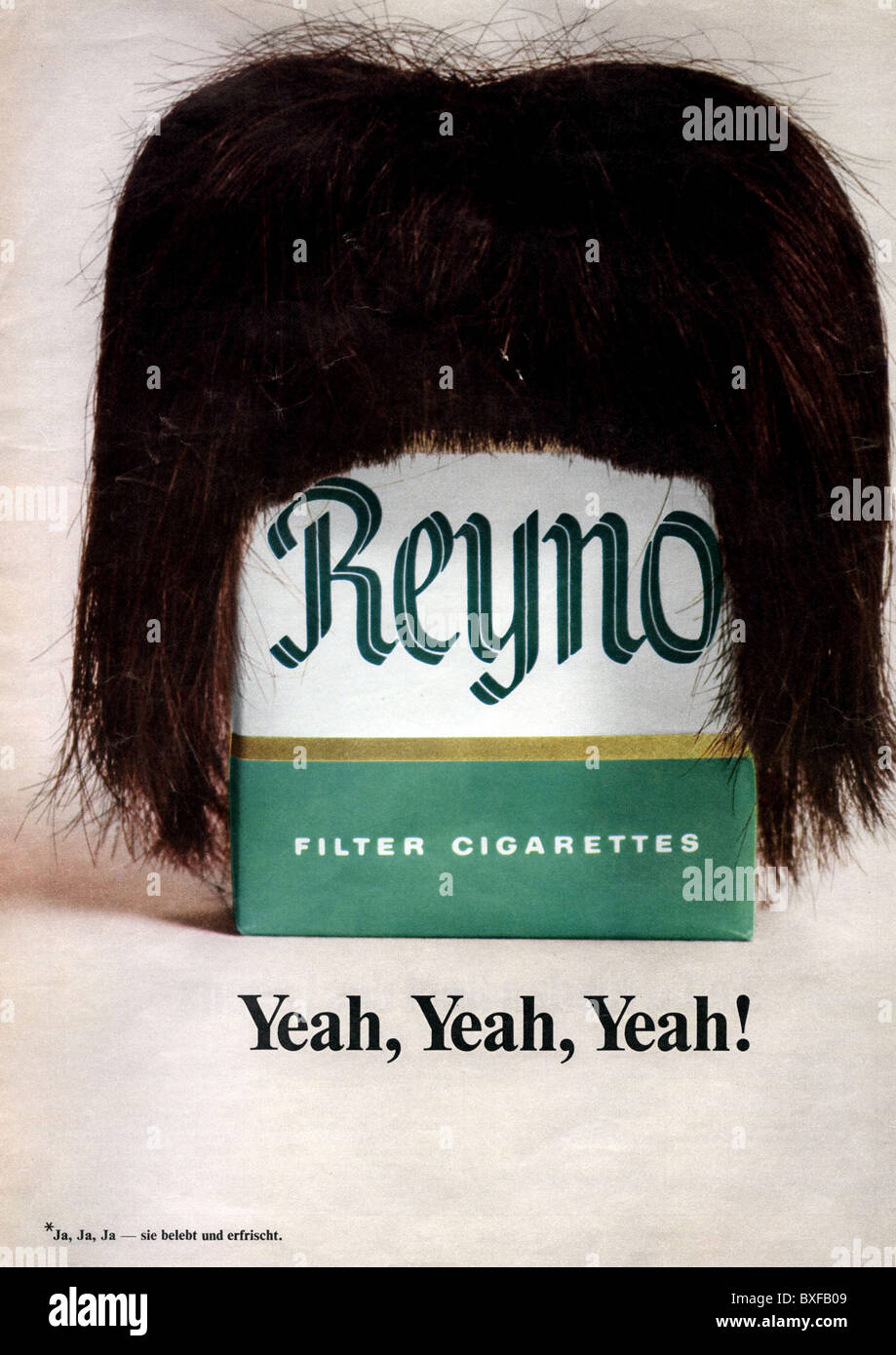 Advert for reemtsma reyno filter cigarettes hi-res stock photography ...