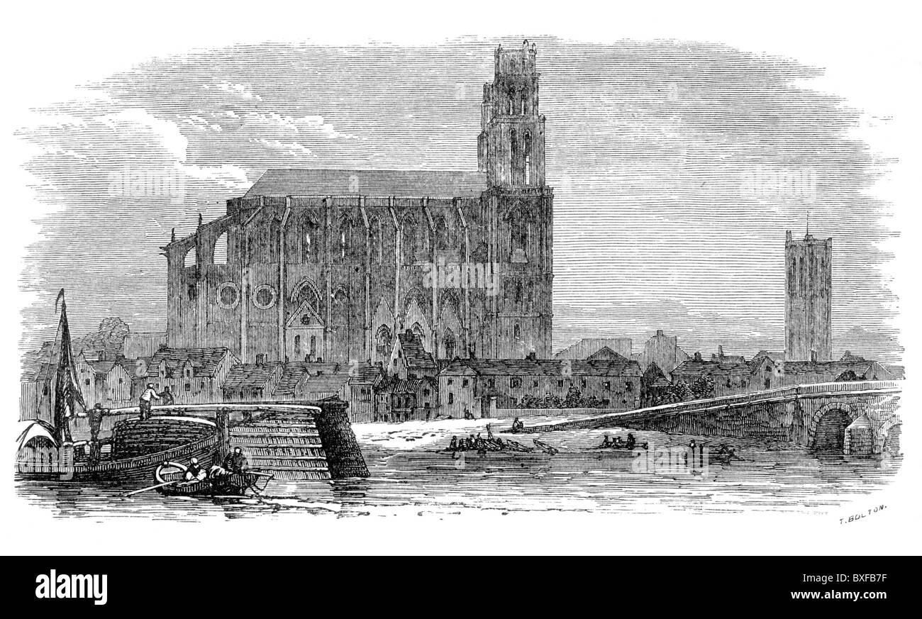 River seine paris 1800s hi-res stock photography and images - Alamy