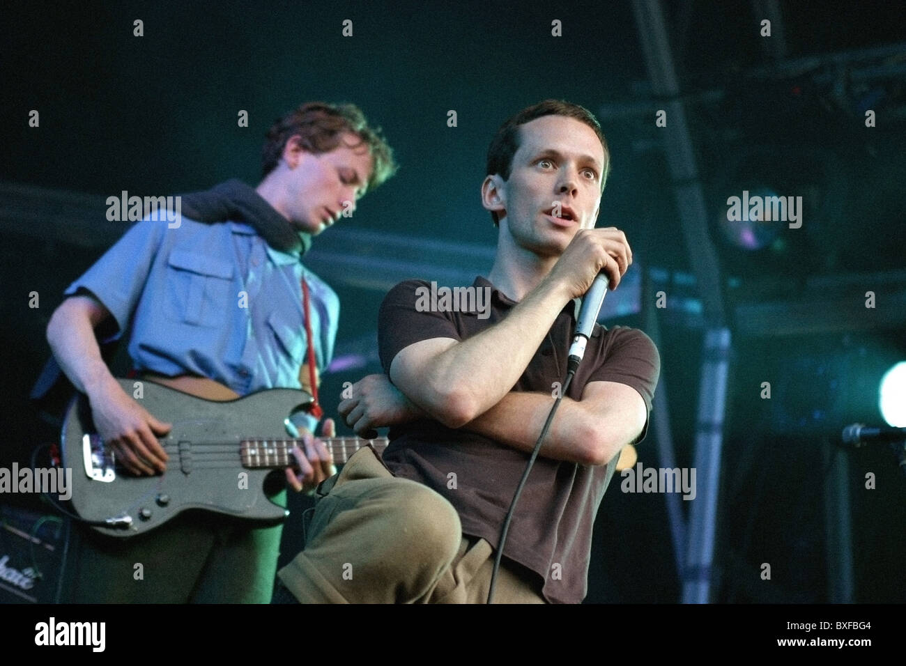 British Sea Power performing at the Eden project in Cornwall Stock ...