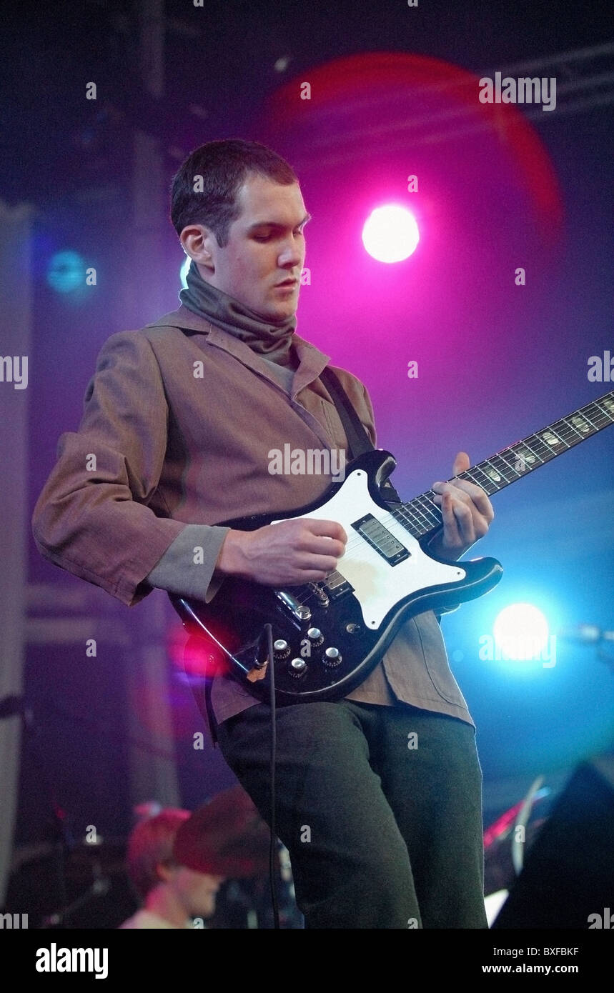 British Sea Power performing at the Eden project in Cornwall Stock ...