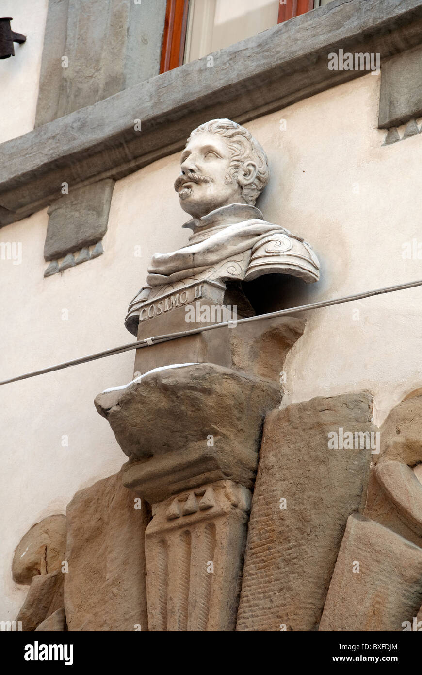 Bust of Cosimo II di Medici, Grand Duke of Tuscany, in Sansepolcro with ...