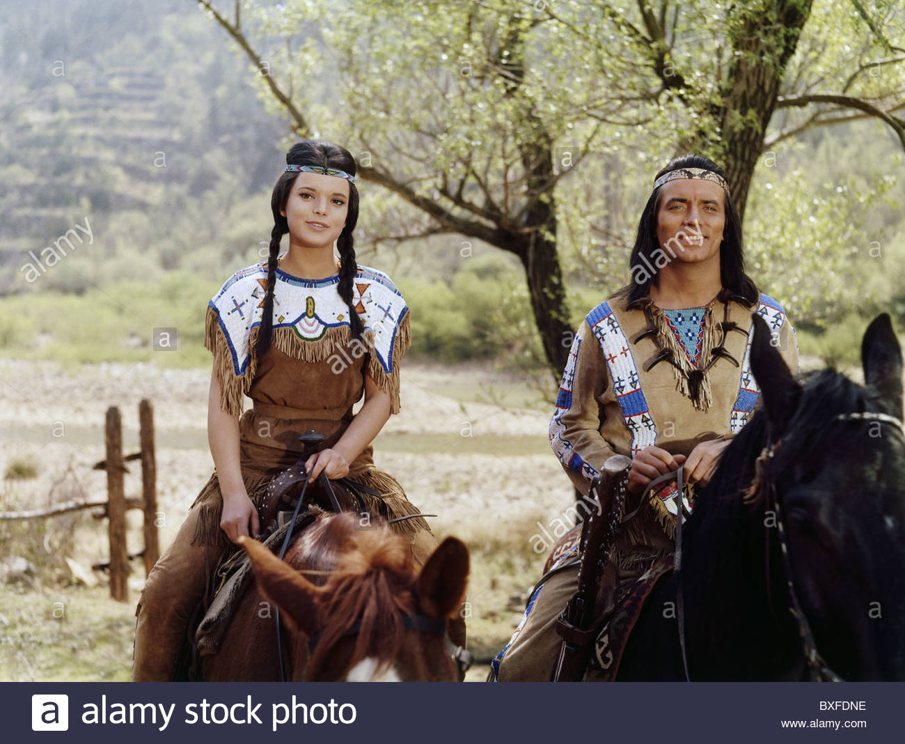 movie, "Half-Breed" (Winnetou und das Halbblut Apanatschi Stock Photo ...