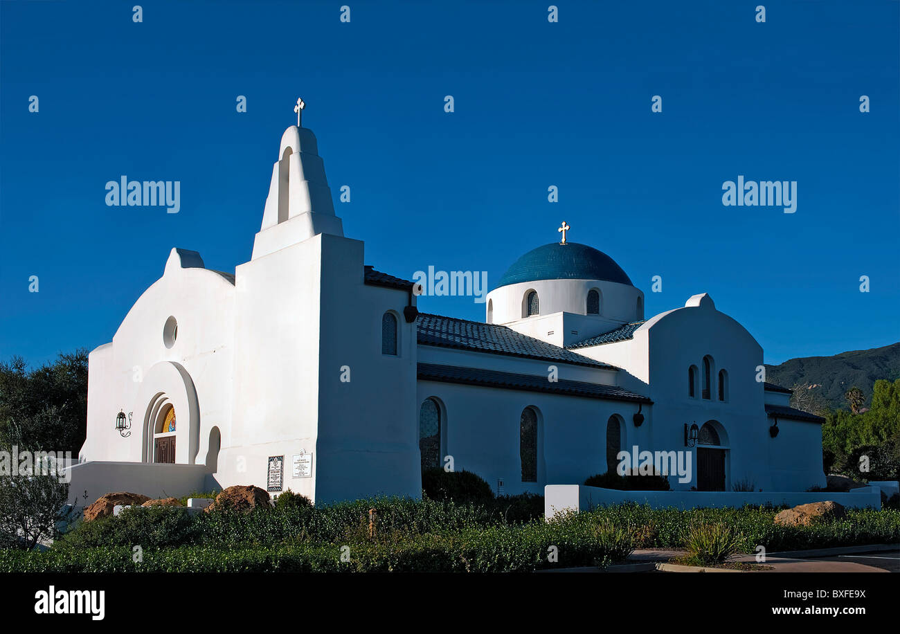Greek Orthodox Church, Santa Barbara Stock Photo - Alamy