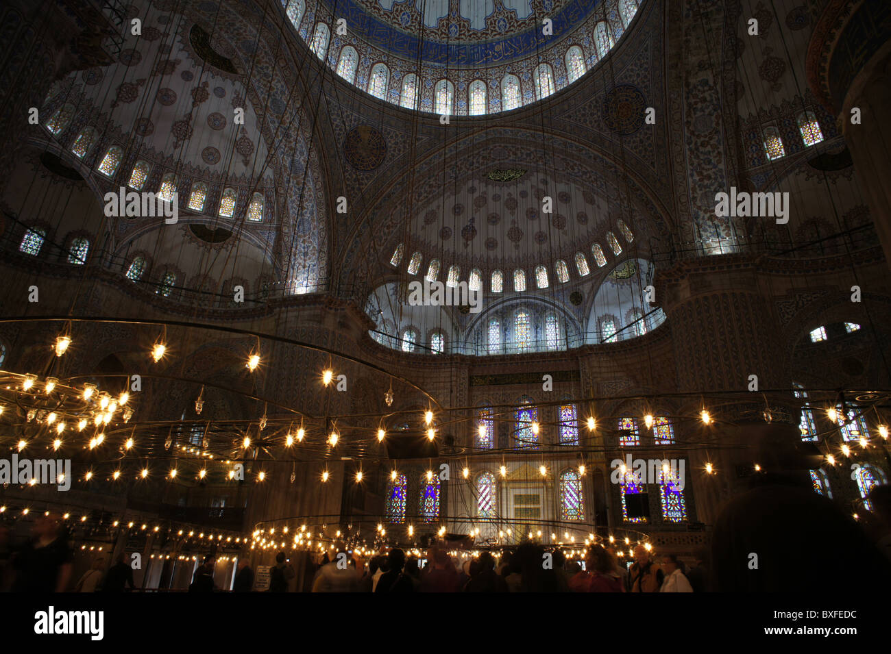Inside the blue mosque hi-res stock photography and images - Alamy