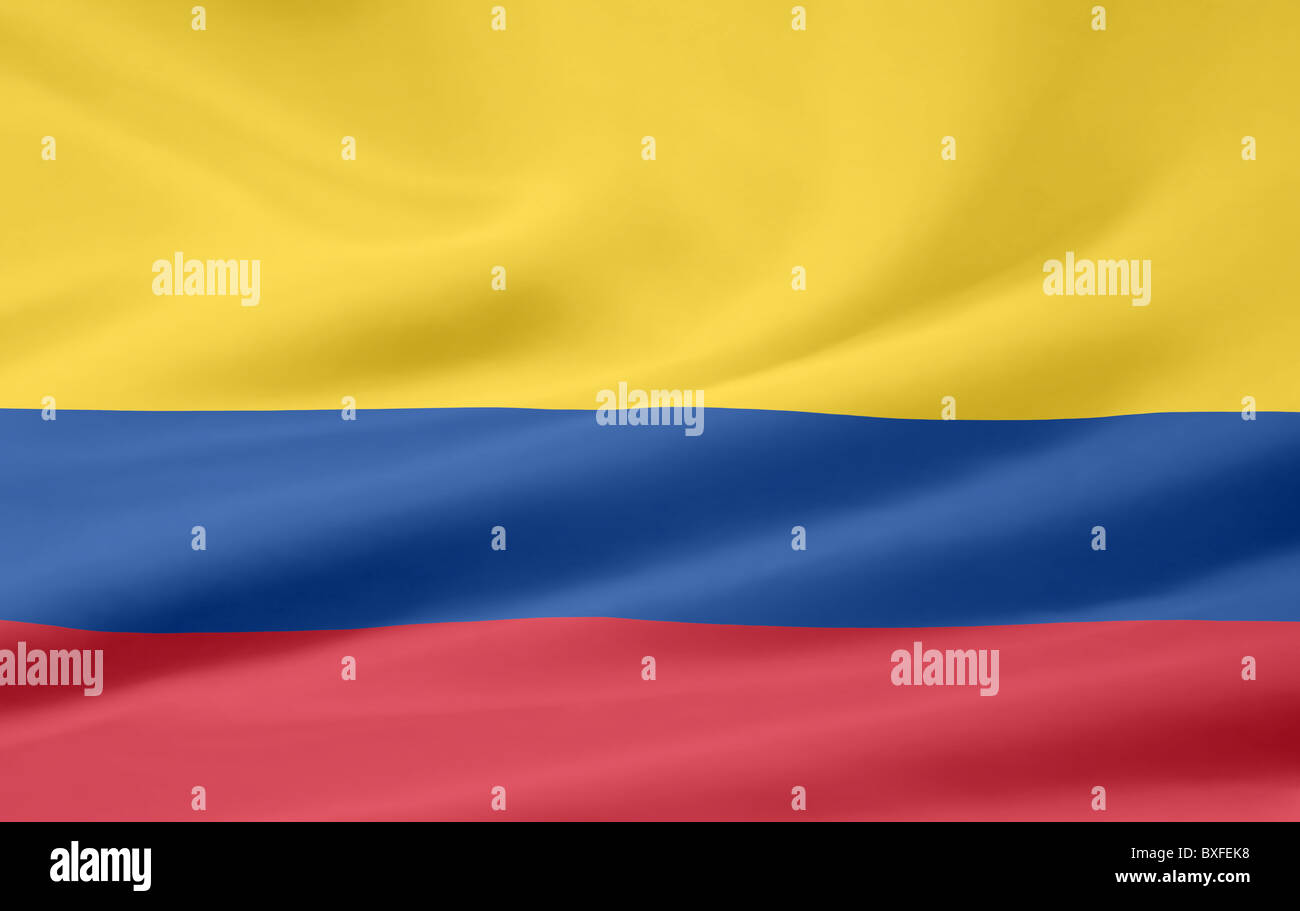 High resolution flag of Colombia Stock Photo - Alamy