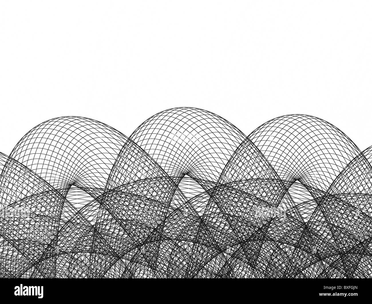 High Resolution Wire and Line Illustration in Black and White Stock ...