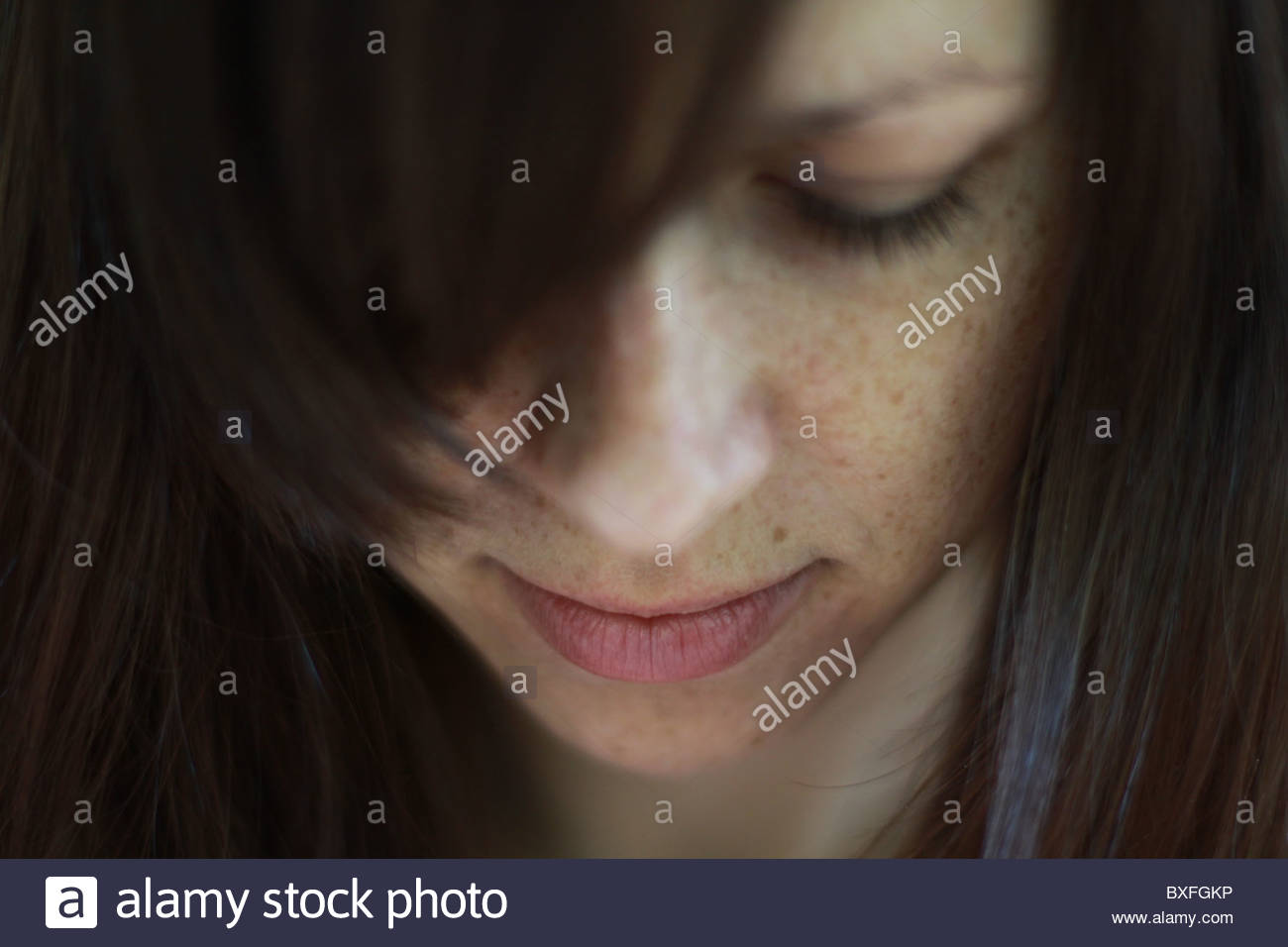 Eyes Cast Down High Resolution Stock Photography and Images - Alamy