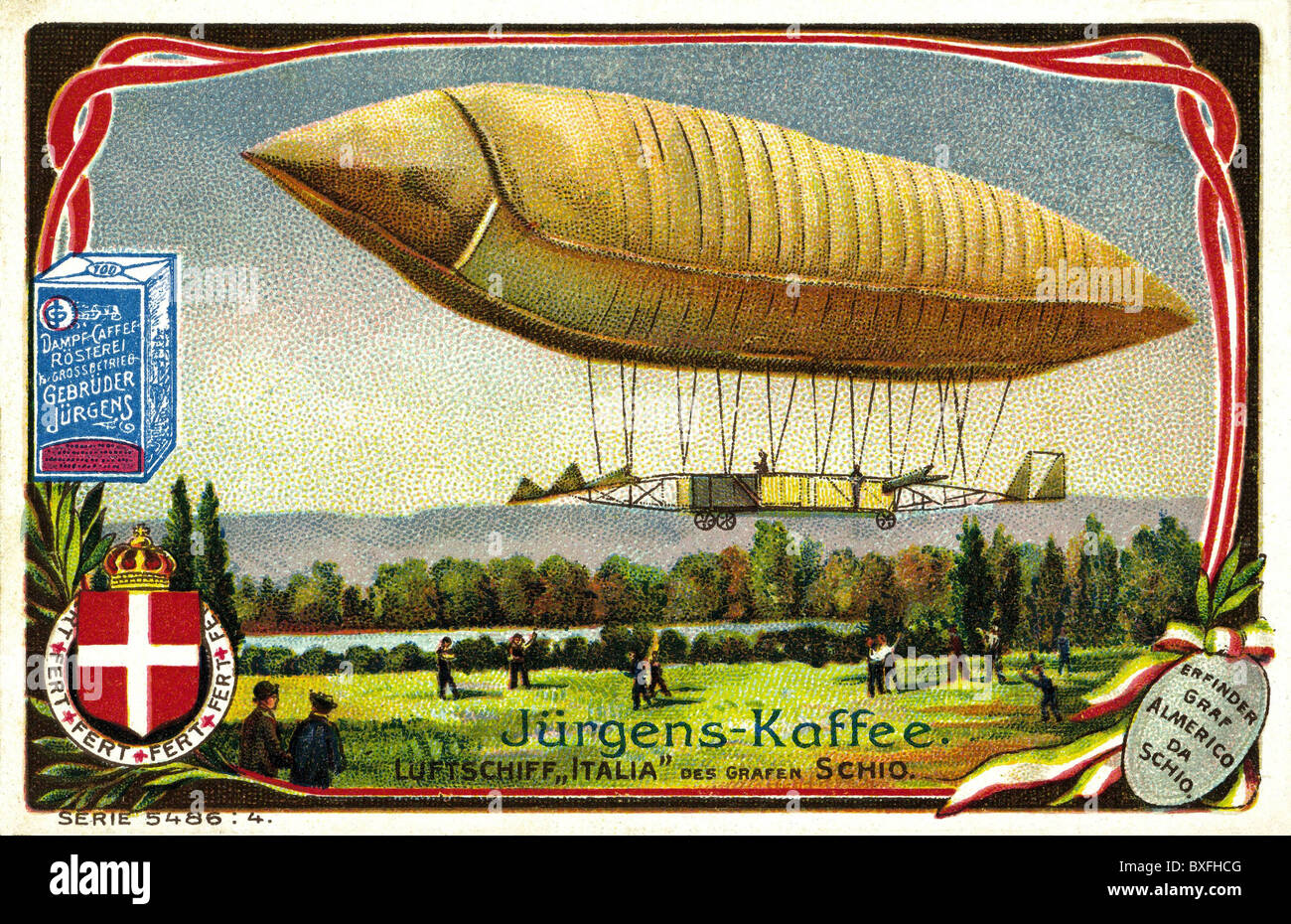 transport / transportation, aviation, airship, Italian airship "Italia ...