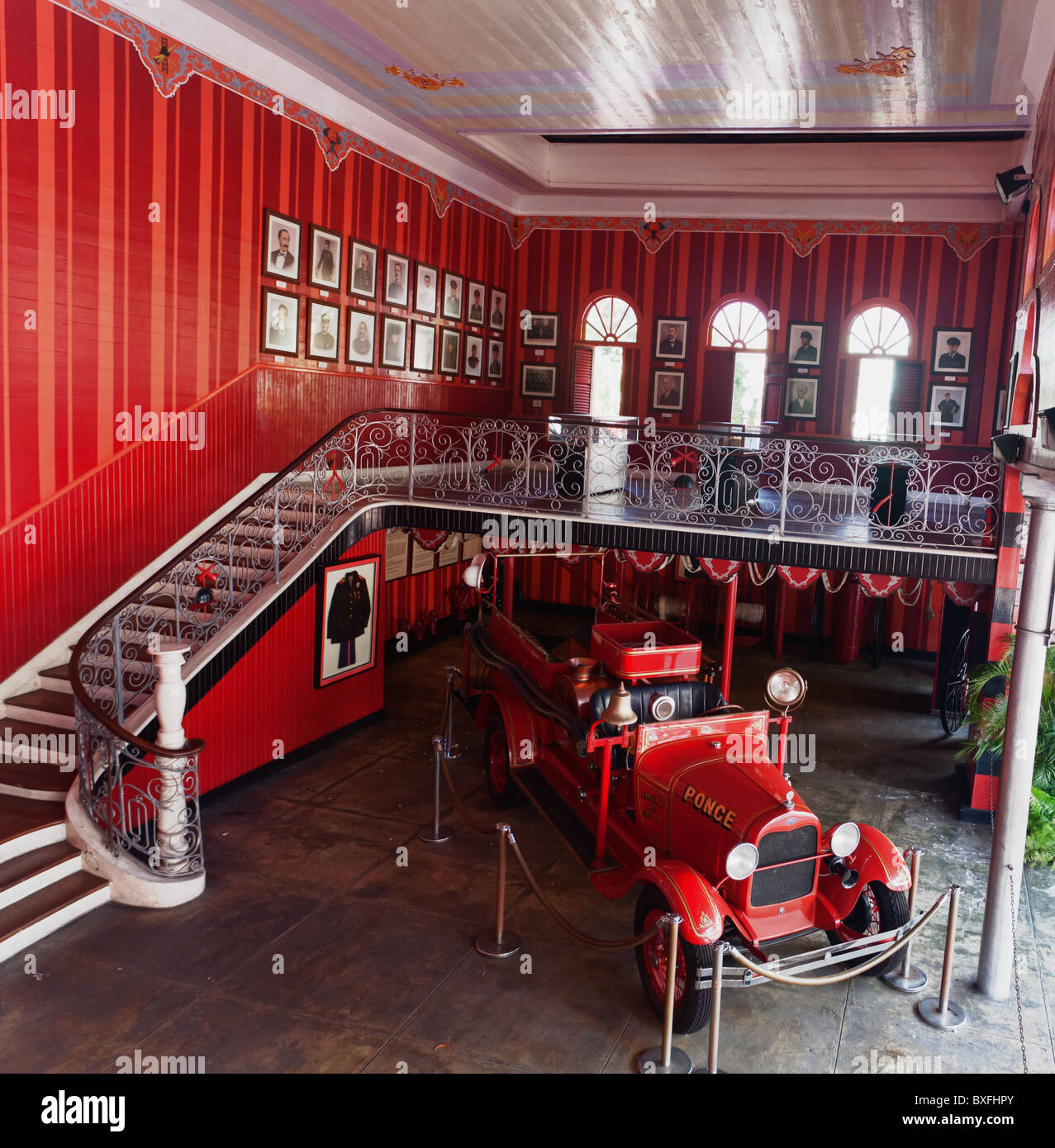 Old fire engine in museum in Ponce in Puerto Rico Stock Photo - Alamy