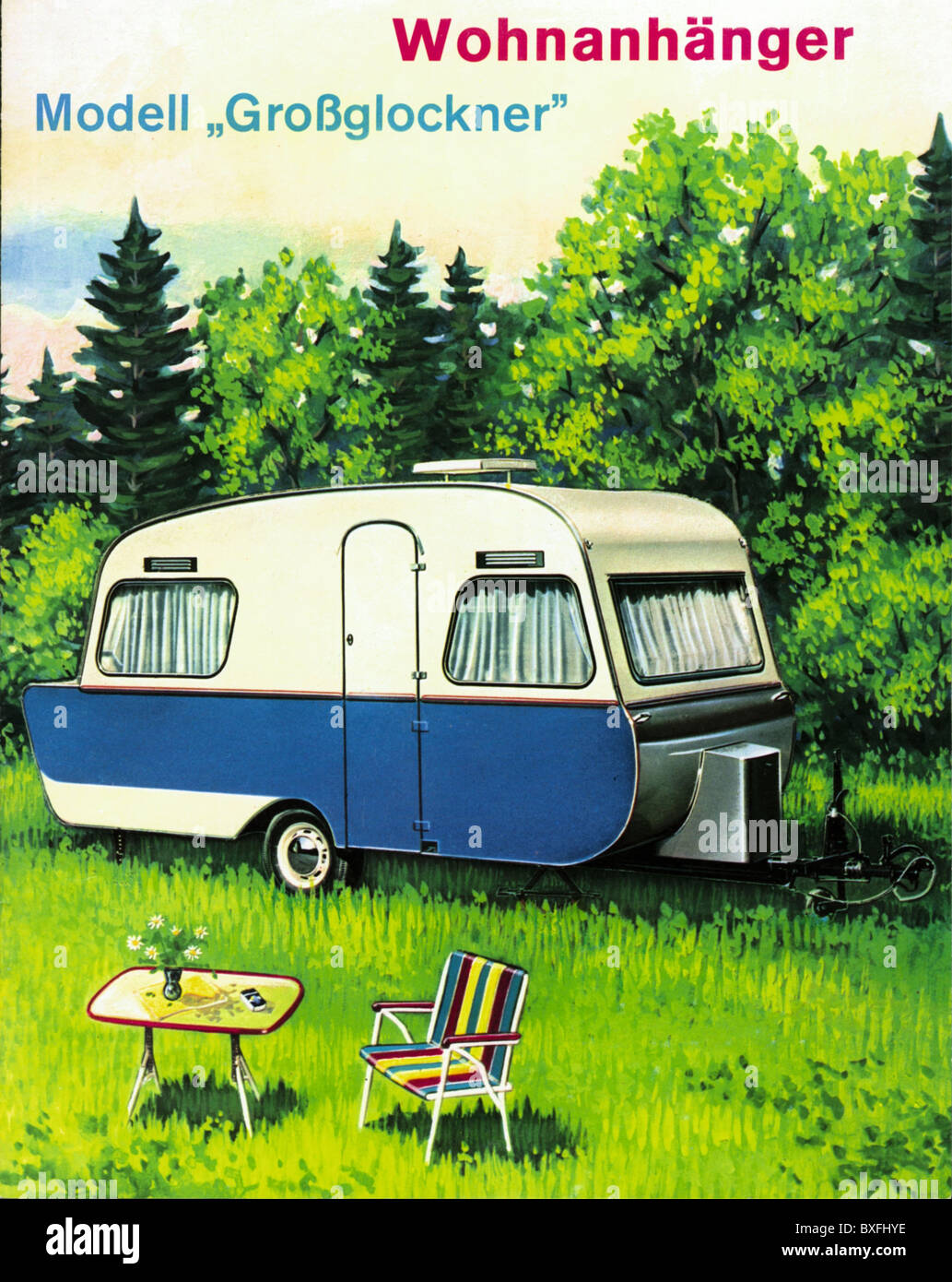Caravan holiday 1960s hi-res stock photography and images - Alamy