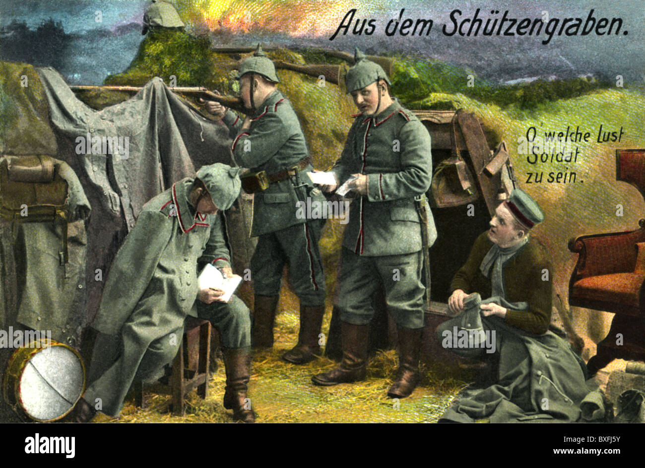 Propaganda postcard 1st world war hi-res stock photography and images ...