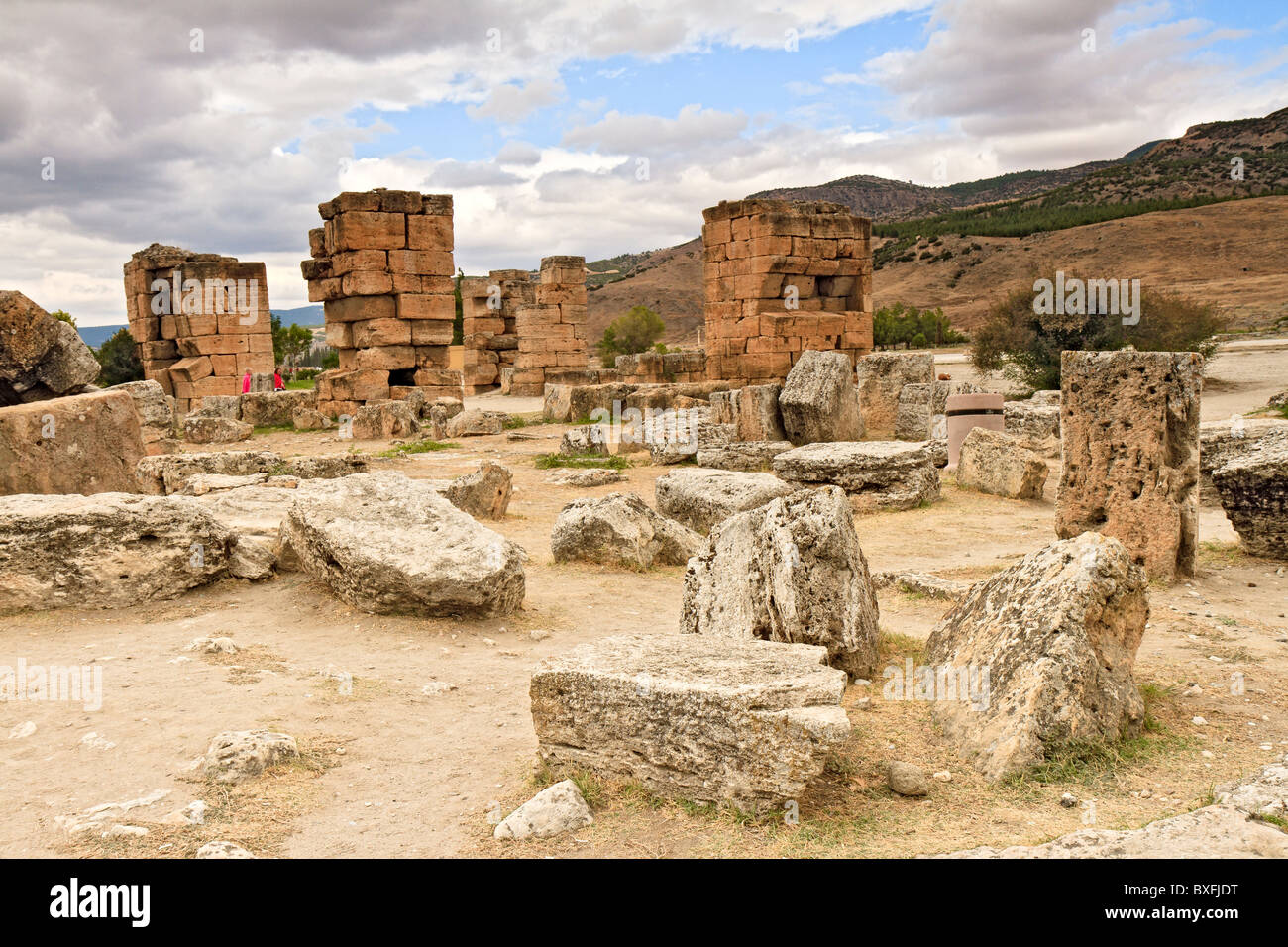 Turkey Hierapolis Temple Ruins Stock Photo - Alamy