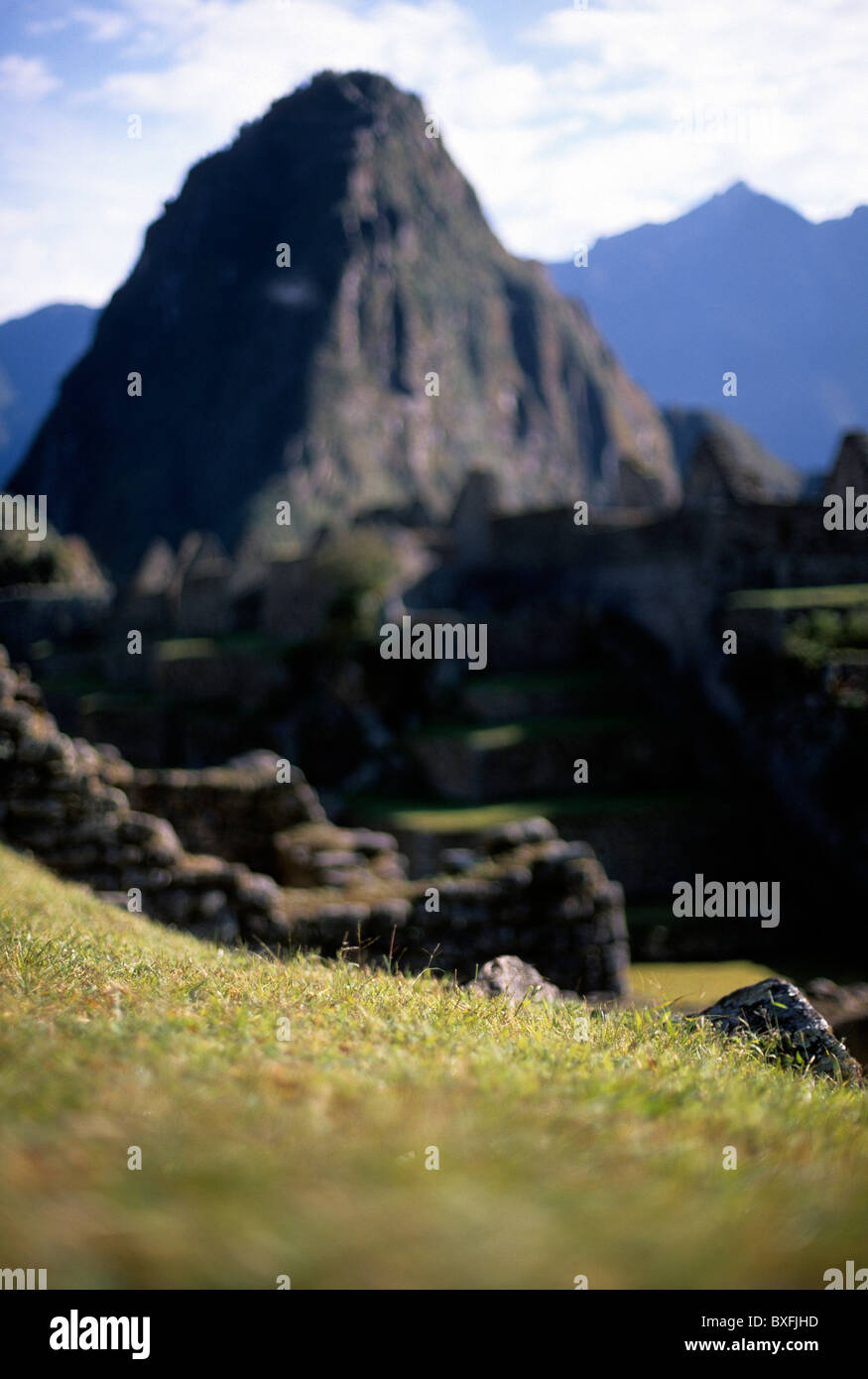 Incan ruins of Machu Picchu at the UNESCO World Heritage site outside ...