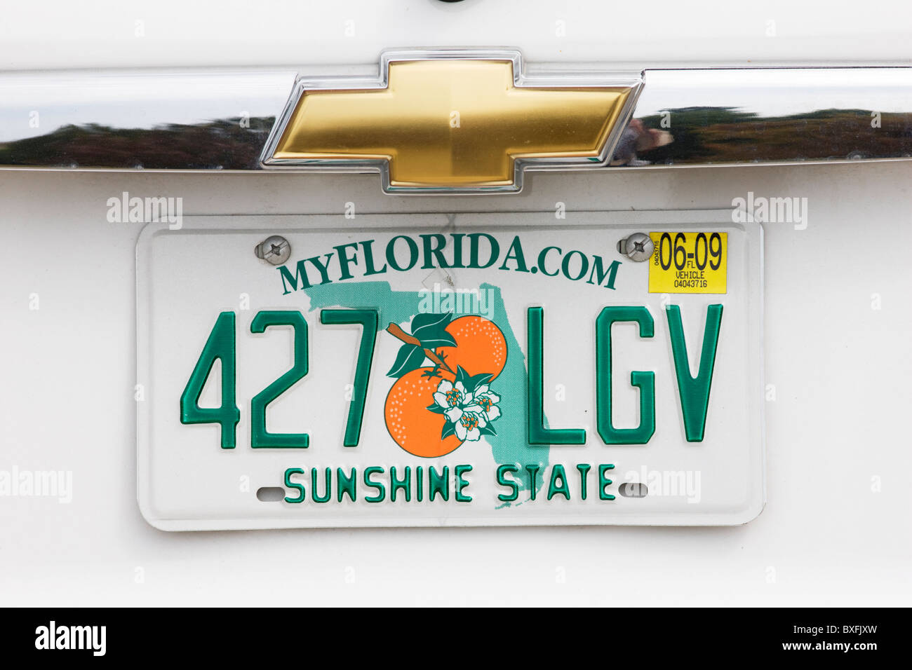 Vehicle registration plate on vehicle in Anna Maria Island, United ...
