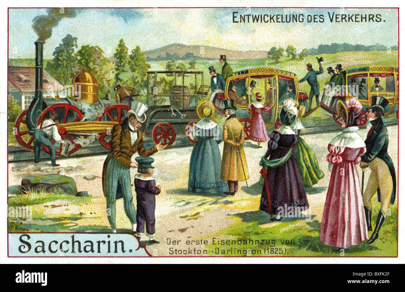 1825 first passenger railway hi-res stock photography and images - Alamy