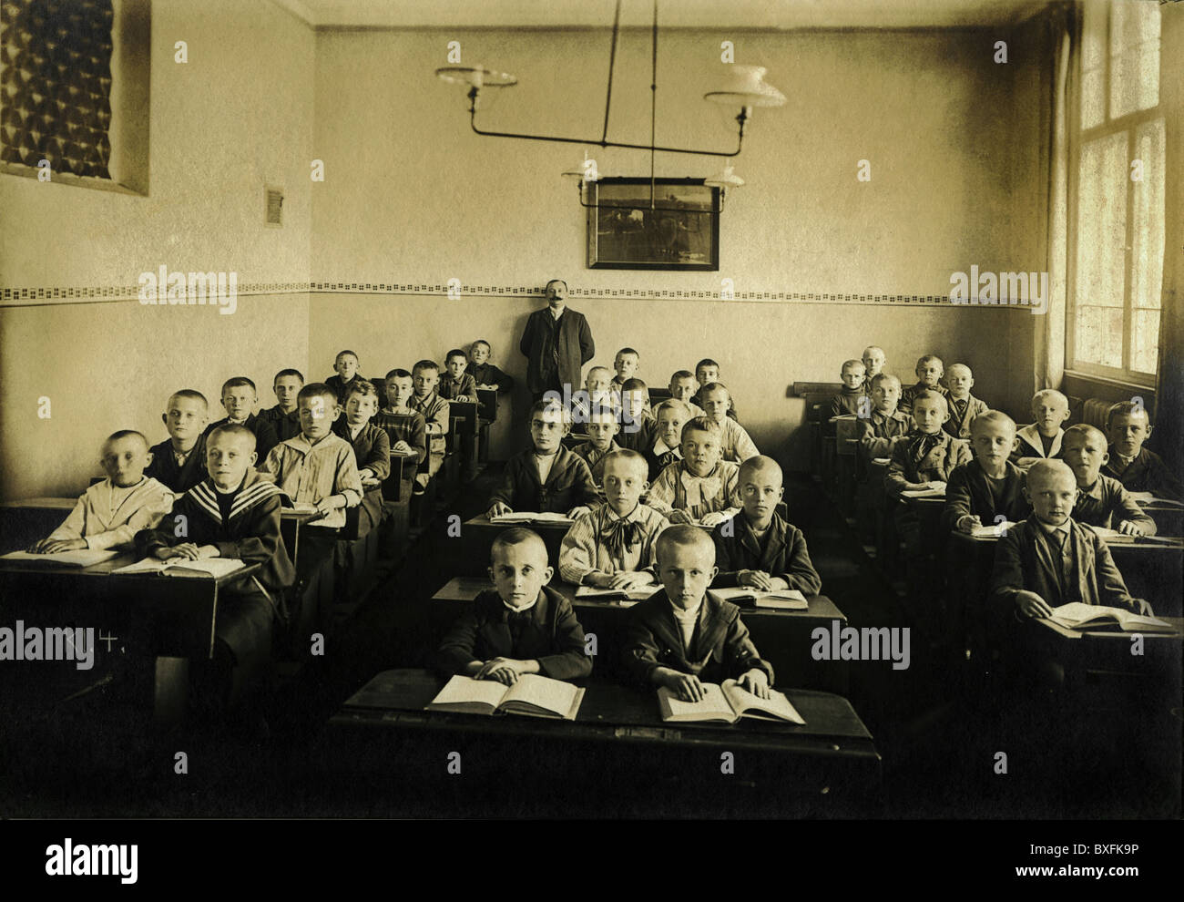 education, school class, fourth grade, Germany, circa 1920, Additional ...